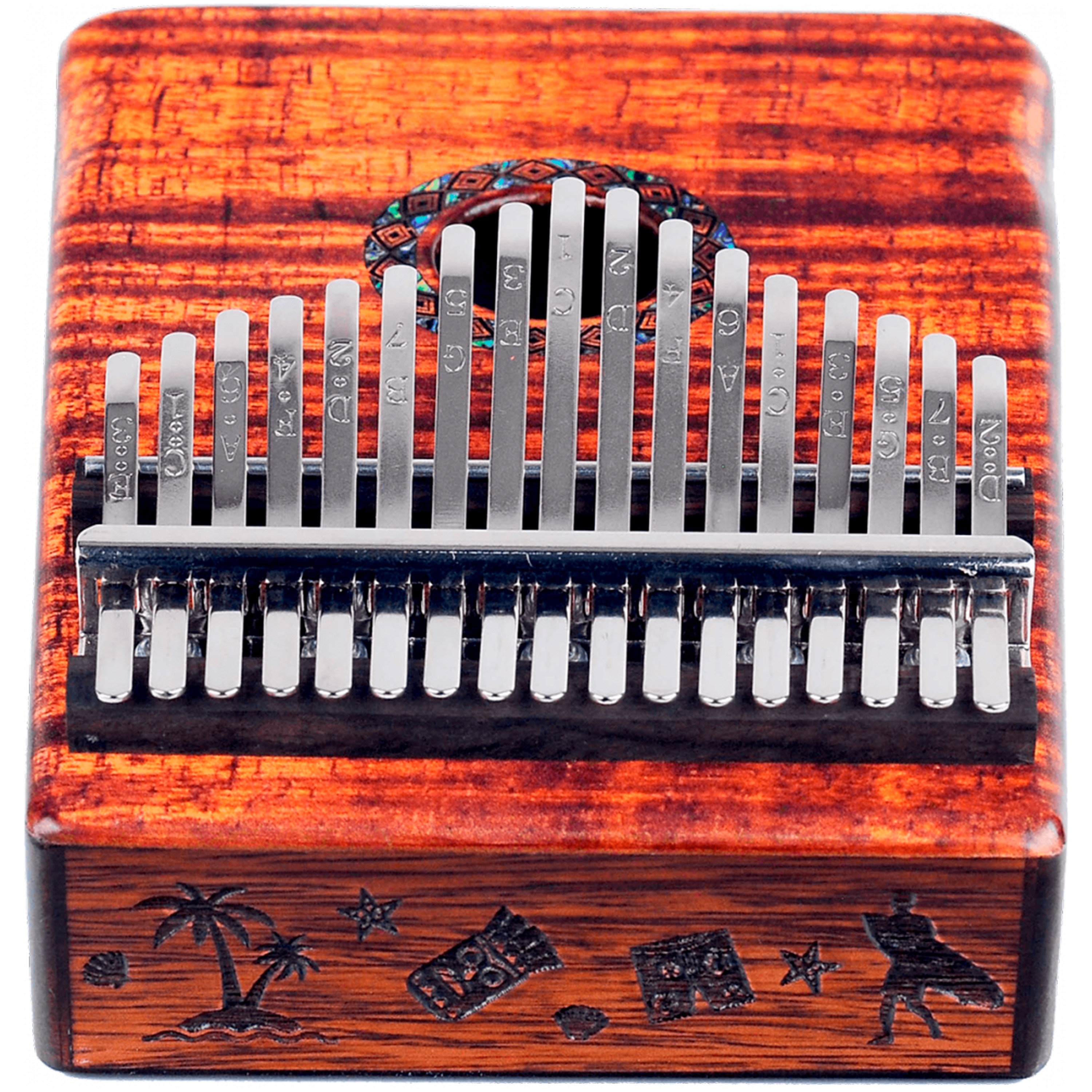 Mahalo MKA17KA Kalimba 17 Lames + Housse - Etnische SonoVente.com - nl