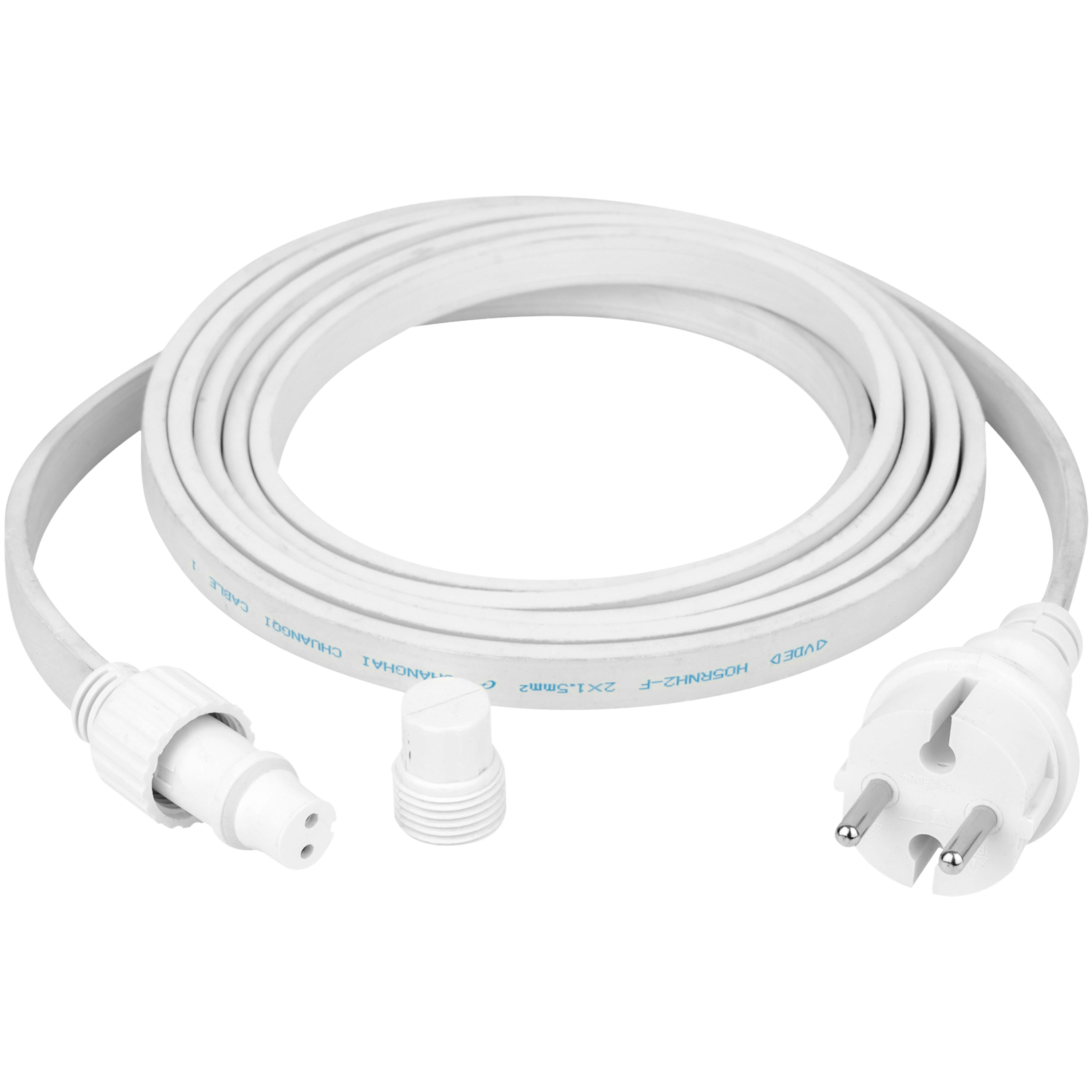 Showgear Câble d’alimentation pour Festoon Light E27 Blanc - Câble d ...