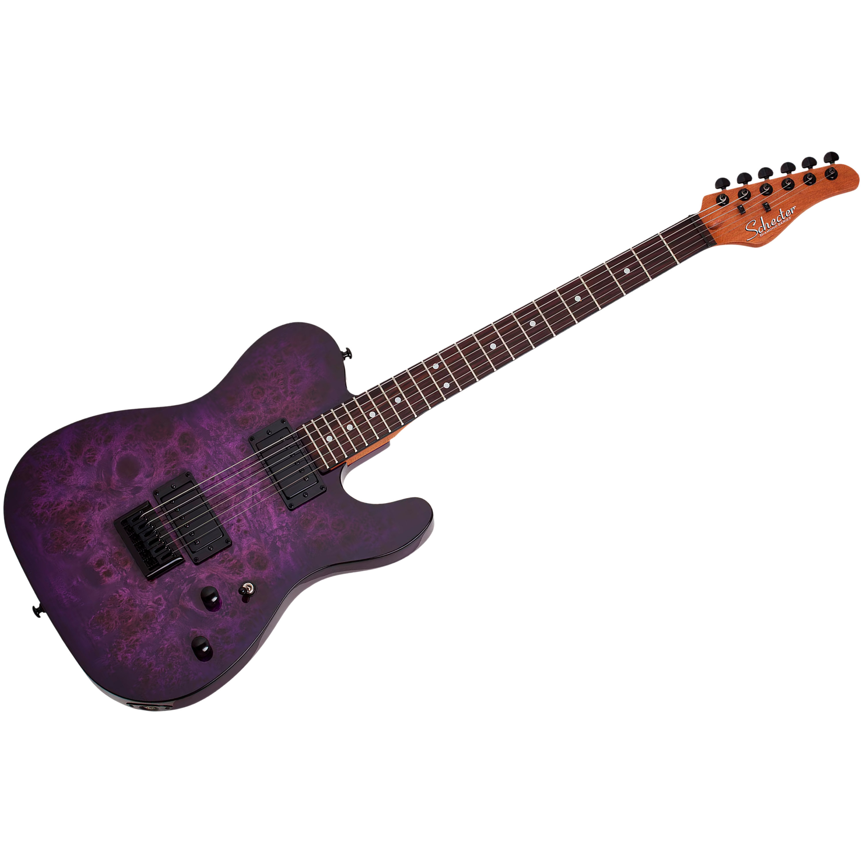 Schecter PT Standard Purple Burst Burl - Guitare forme T SonoVente.com