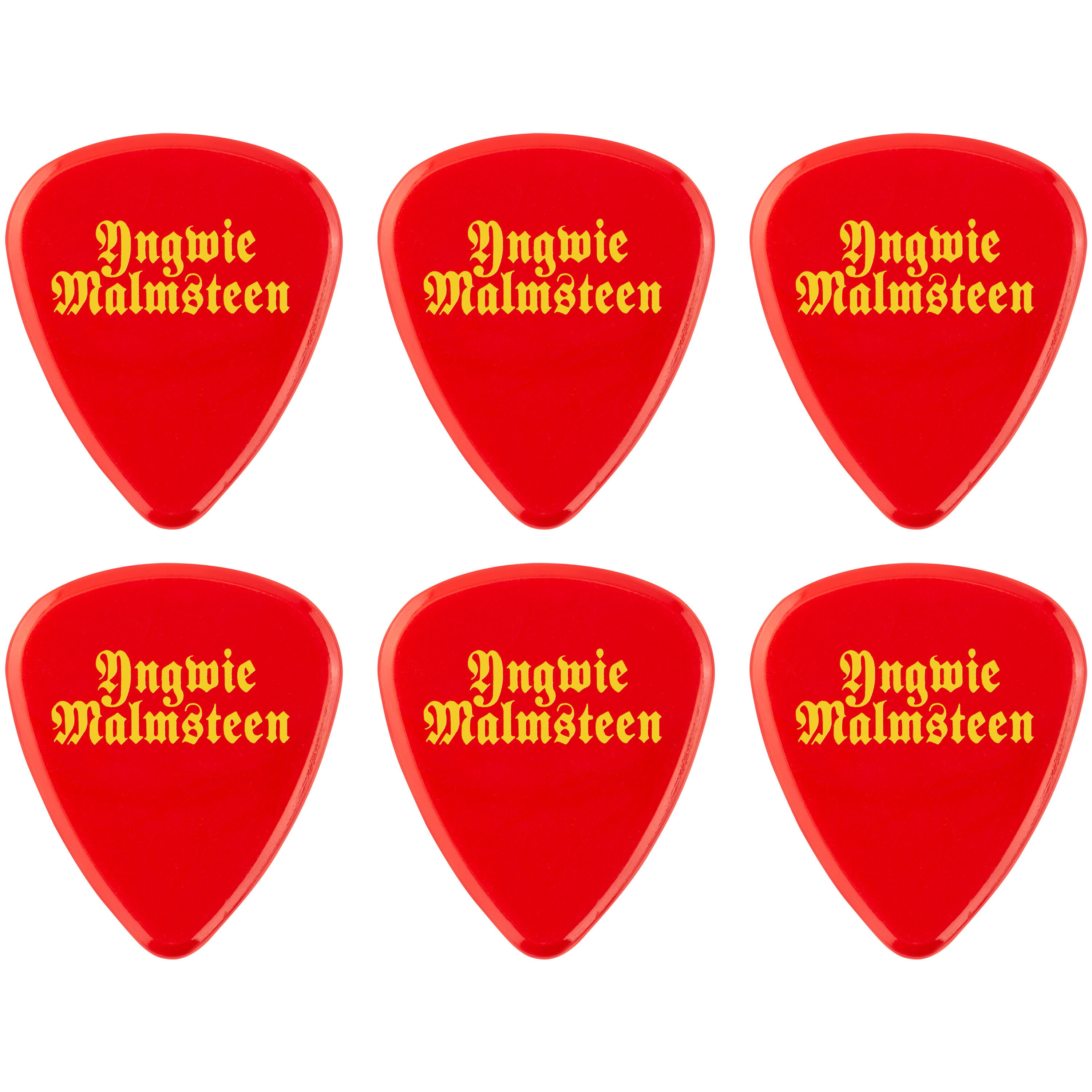 Dunlop YJMP02RD Yngwie Malmsteen Delrin 2 mm Sachet de 6 - Médiators ...