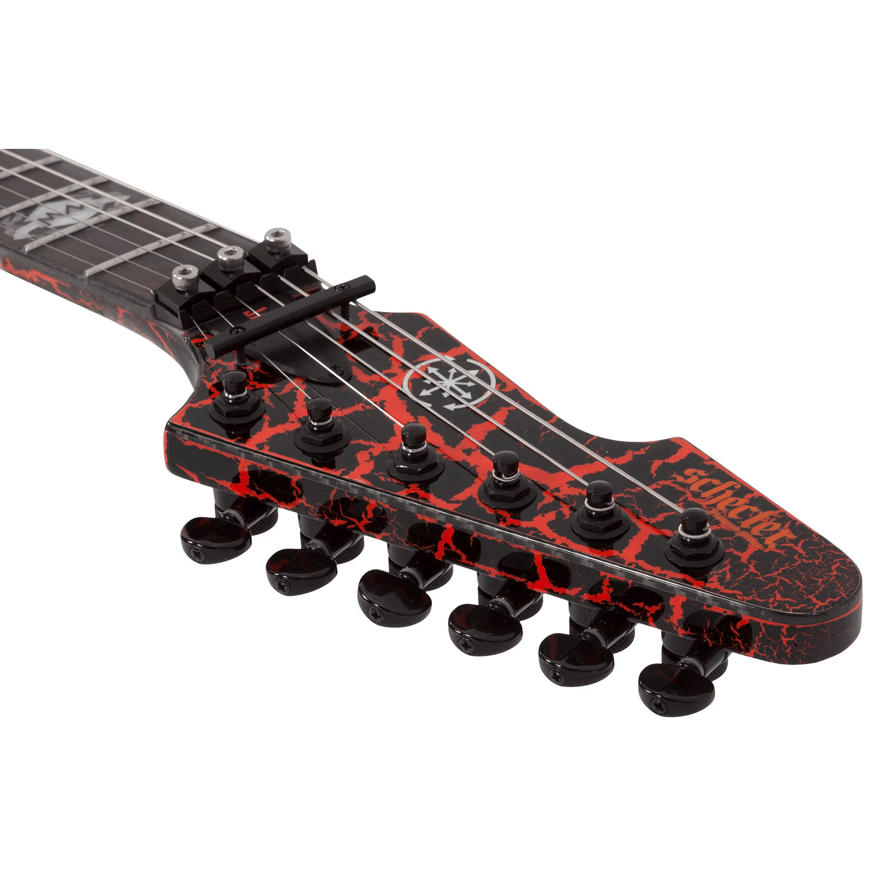 Schecter BalSac E-1 FR Signature Black Orange Crackle - Guitare ...
