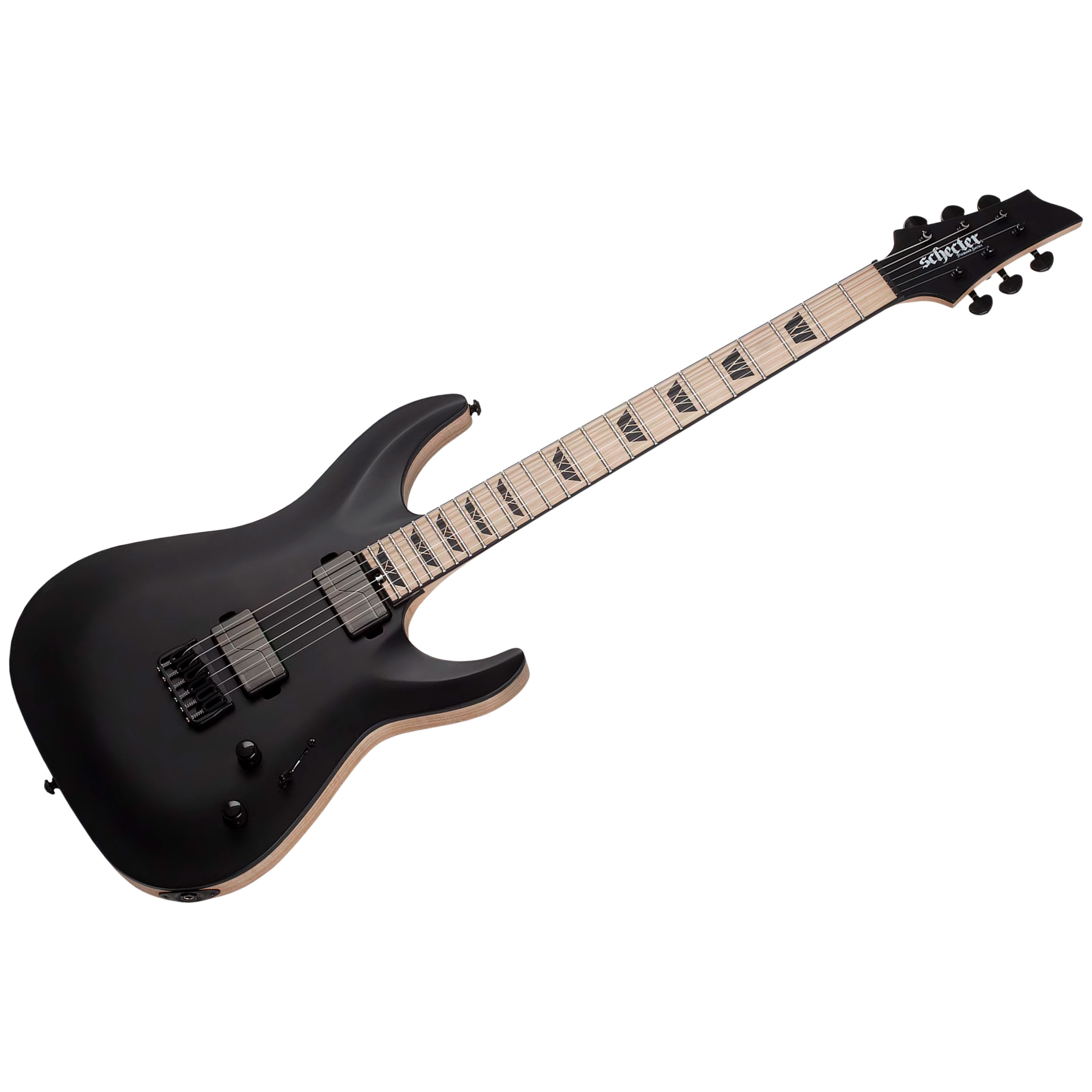 Schecter C-1 SLS Custom Satin Black - Guitarra modelo ST SonoVente.com - es