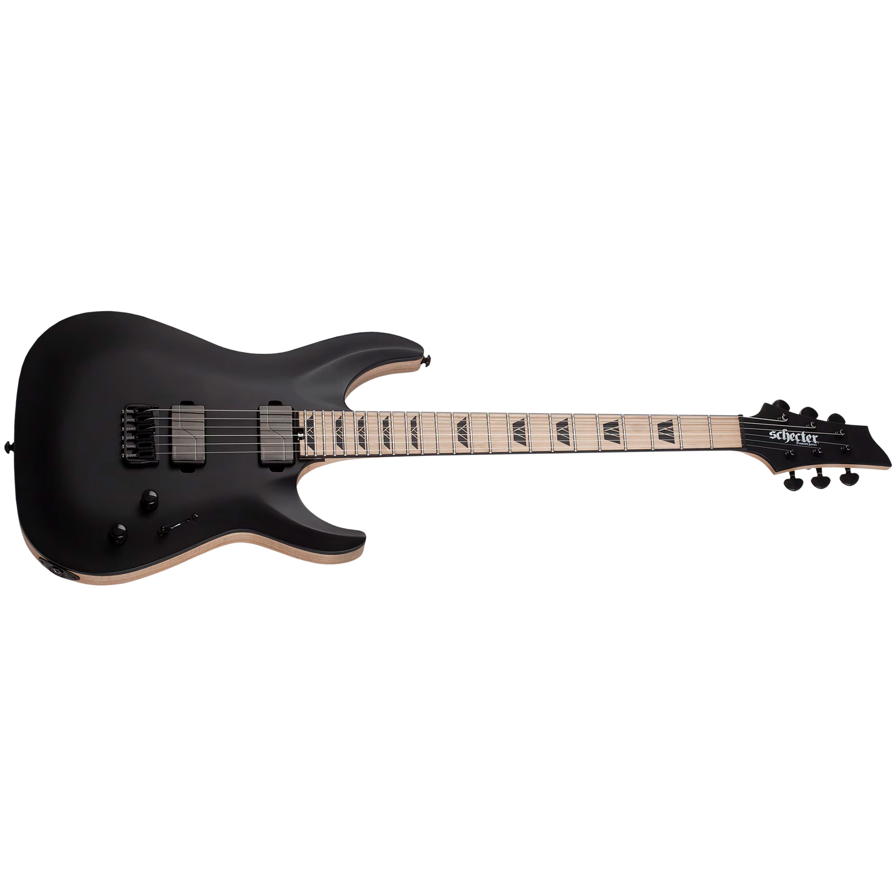 Schecter C-1 SLS Custom Satin Black - Guitarra modelo ST SonoVente.com - es