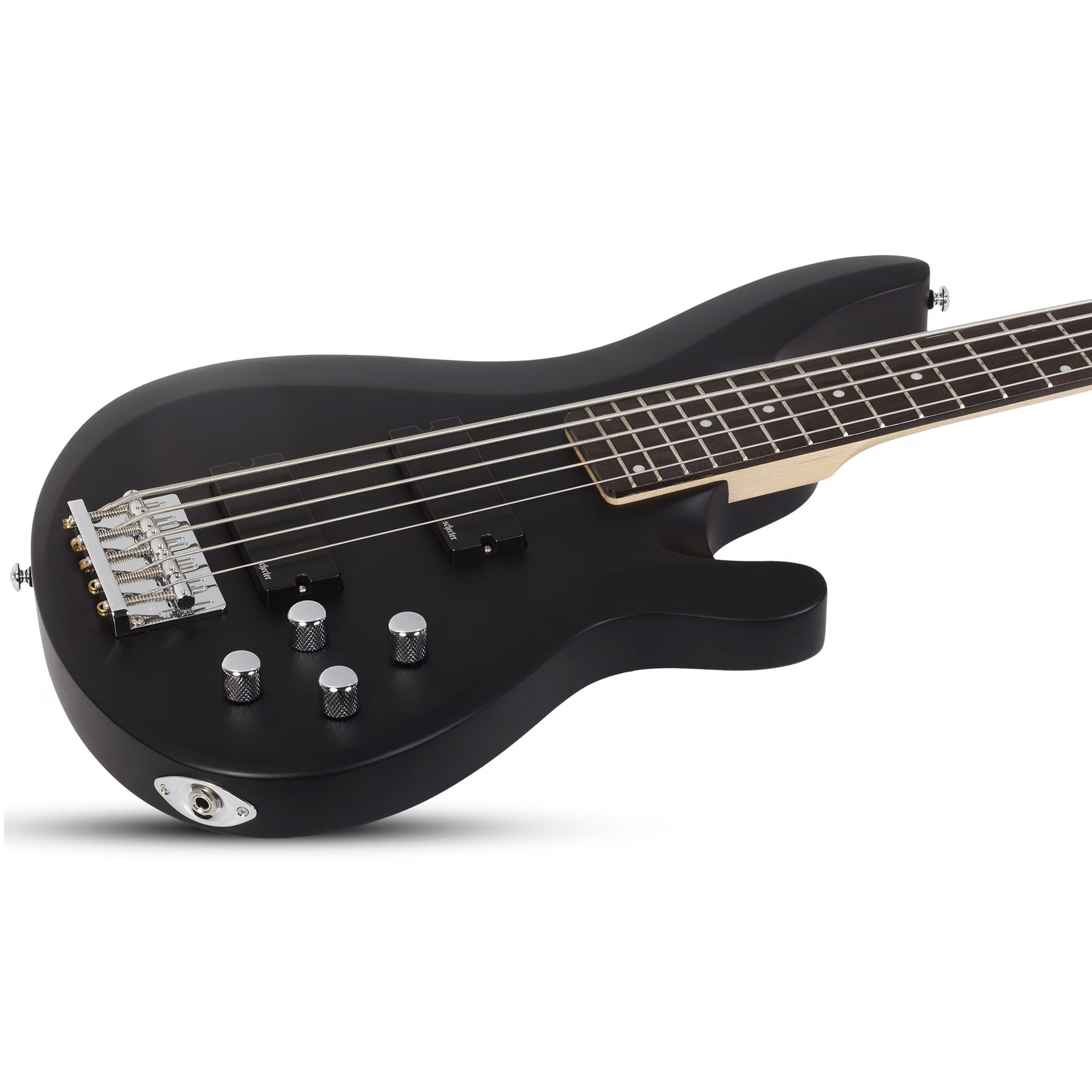 Schecter C-5 Deluxe Satin Black - Electric Bass SonoVente.com - en