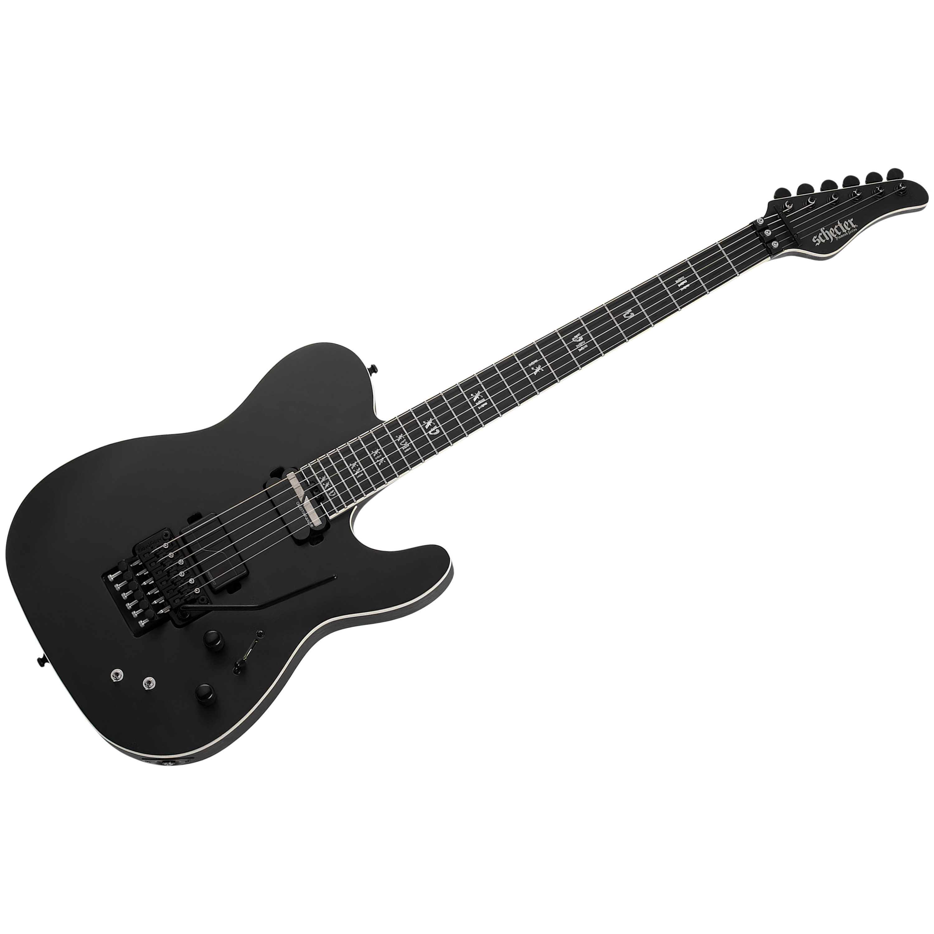 Schecter PT FR-S SLS Elite Evil Twin Satin Black - Guitarra modelo T ...
