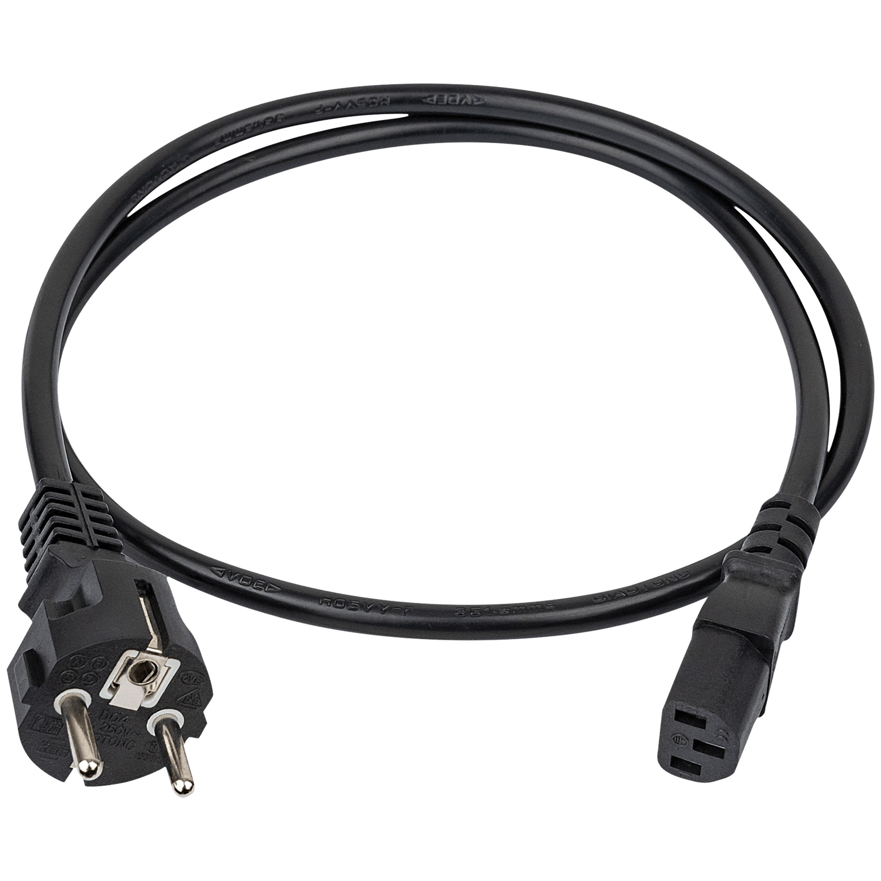 Dap 92020 Schuko Male to IEC C13 1 m - Câble d'alimentation SonoVente.com