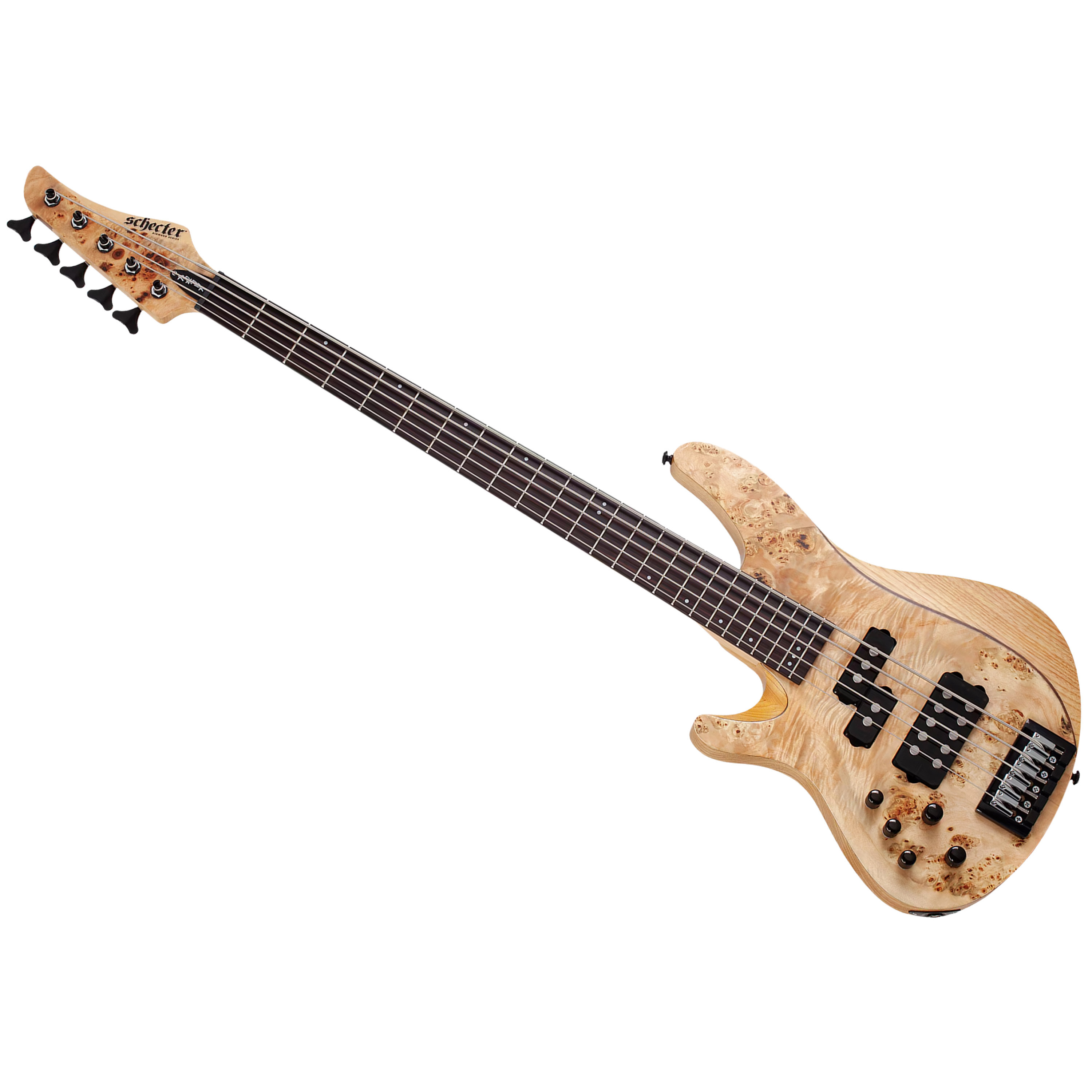 Schecter Reaper-5 Natural Satin LH - Basse gaucher SonoVente.com - Maroc