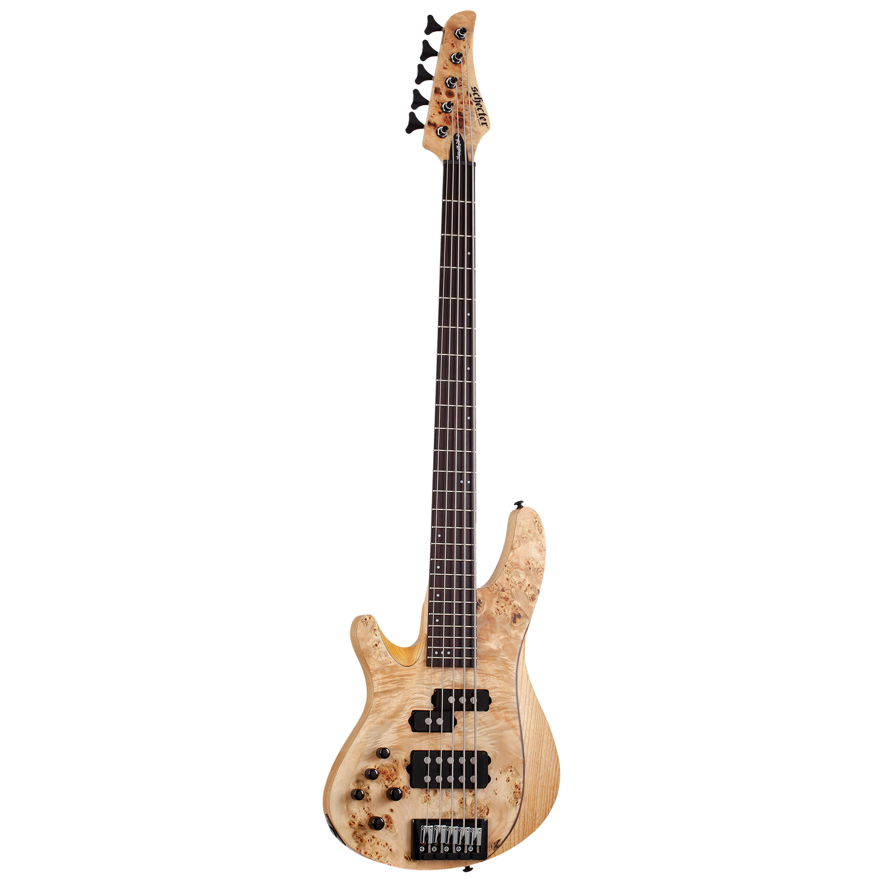 Schecter Reaper-5 Natural Satin LH - Linkshandige bas SonoVente.com - nl