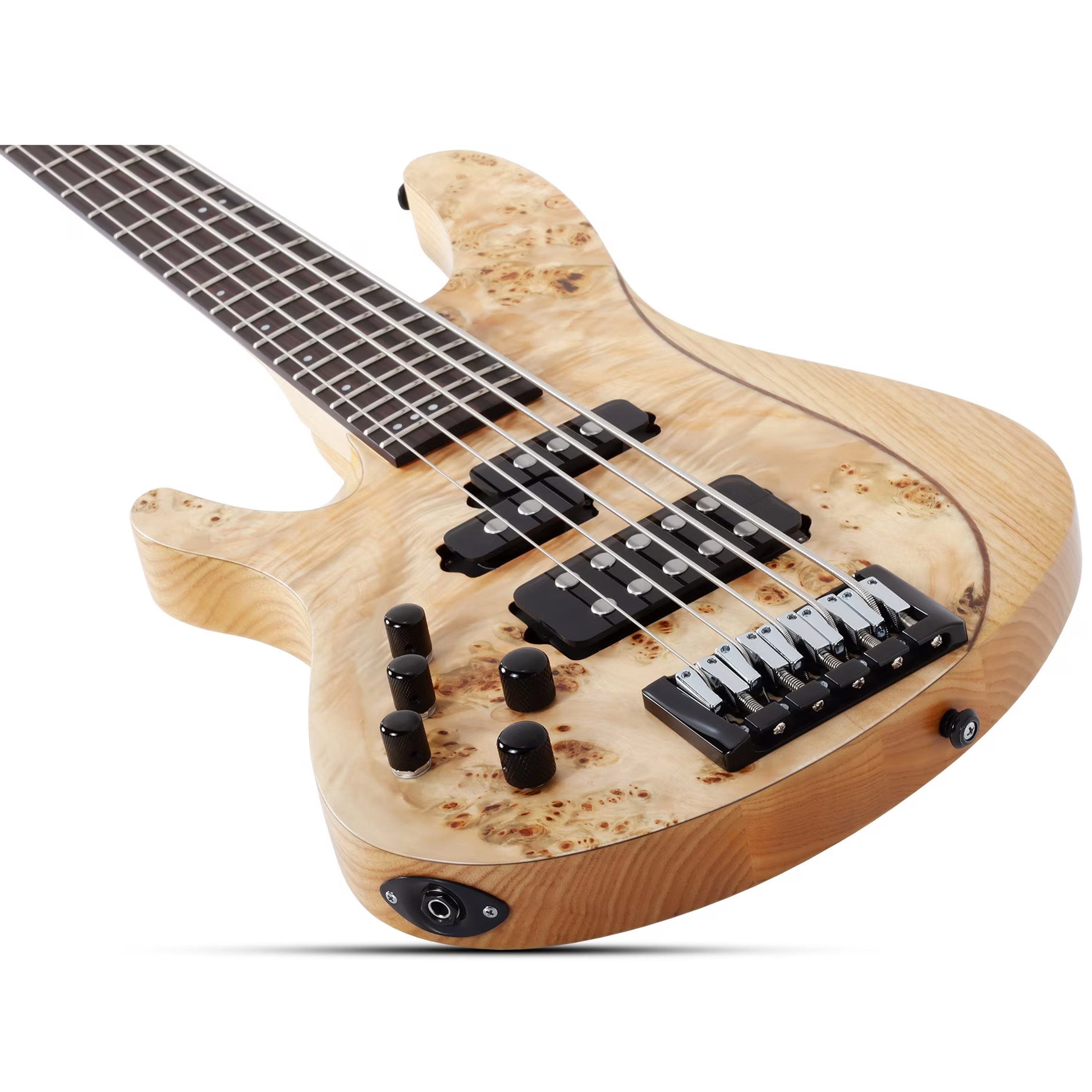 Schecter Reaper-5 Natural Satin LH - Linkshandige bas SonoVente.com - nl