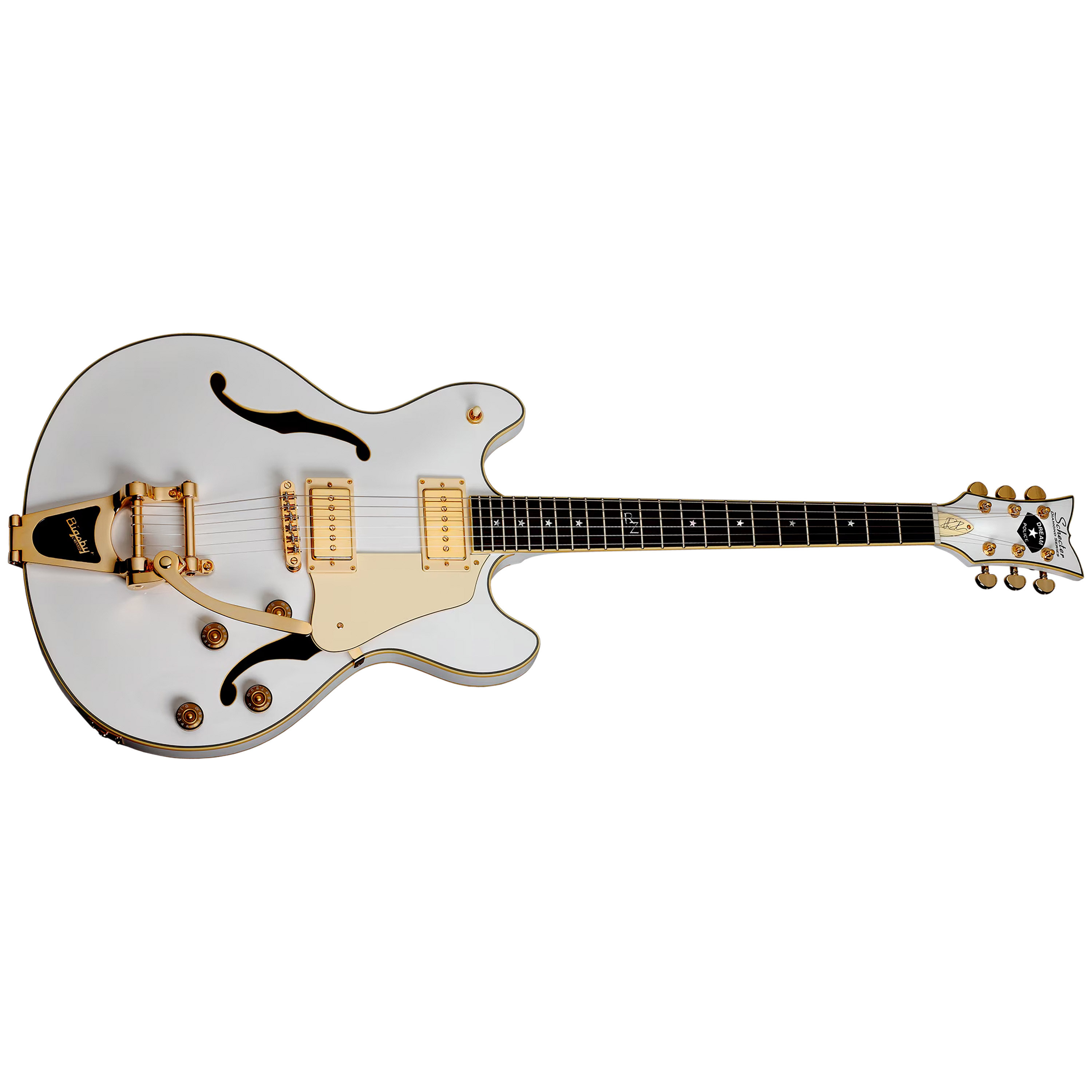 Schecter Robin Zander Corsair White - Guitare signature SonoVente.com ...