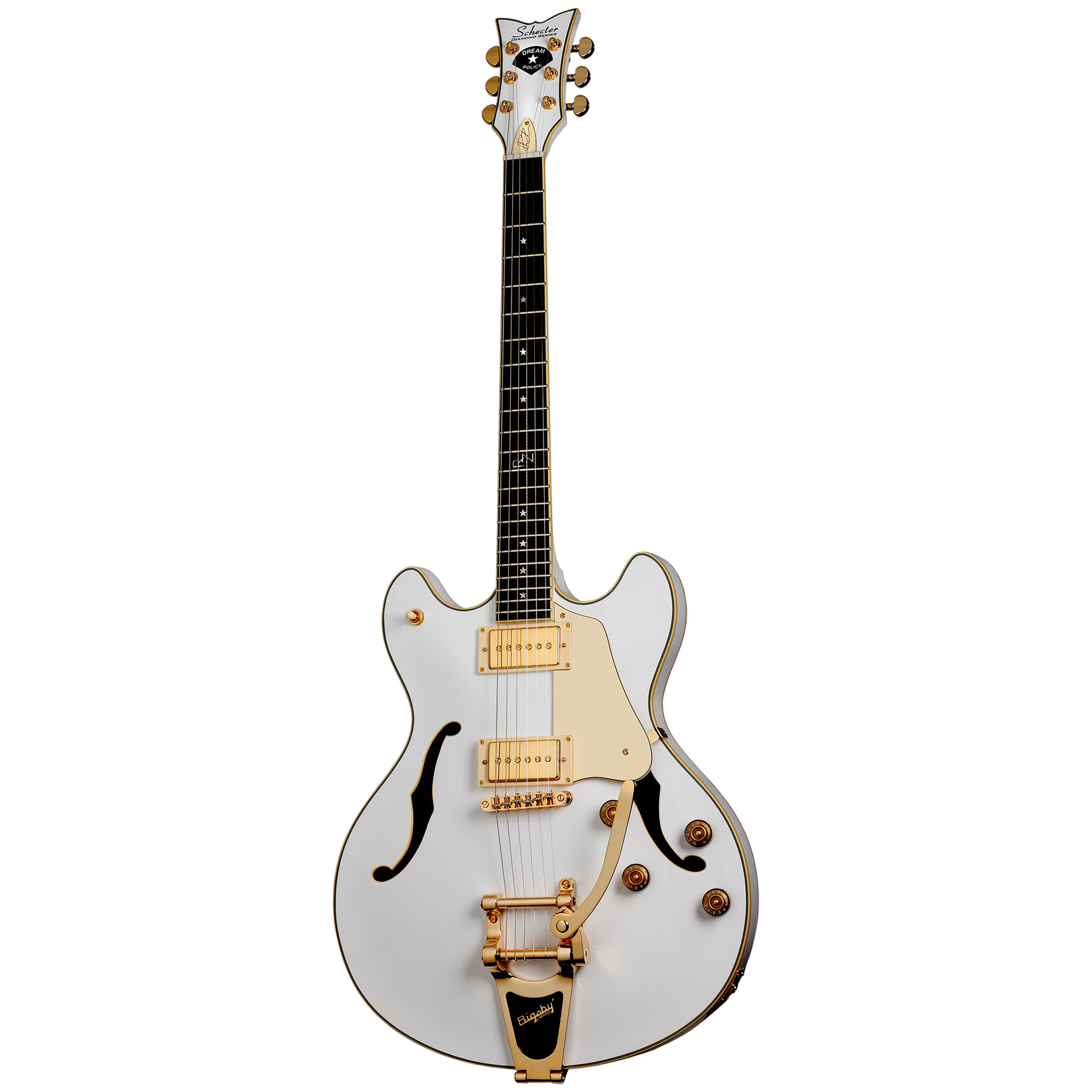 Schecter Robin Zander Corsair White - Guitare signature SonoVente.com ...