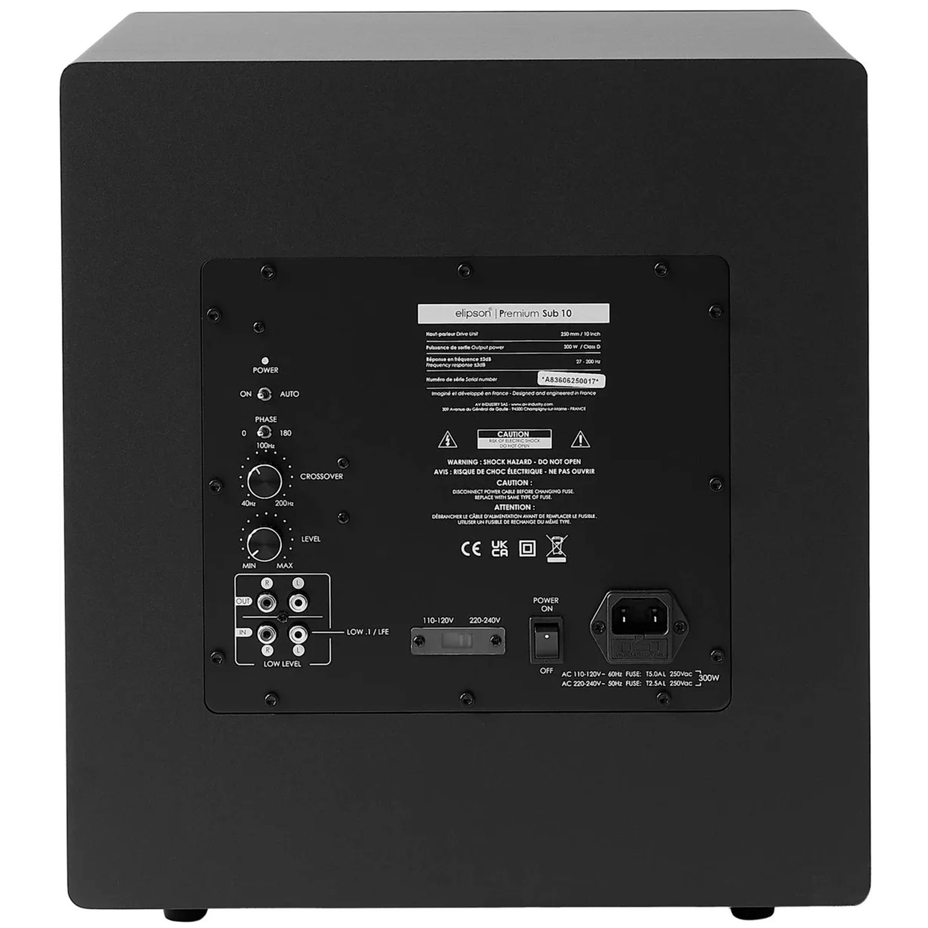 Elipson Premium Sub 10 - HiFi-subwoofers SonoVente.com - nl