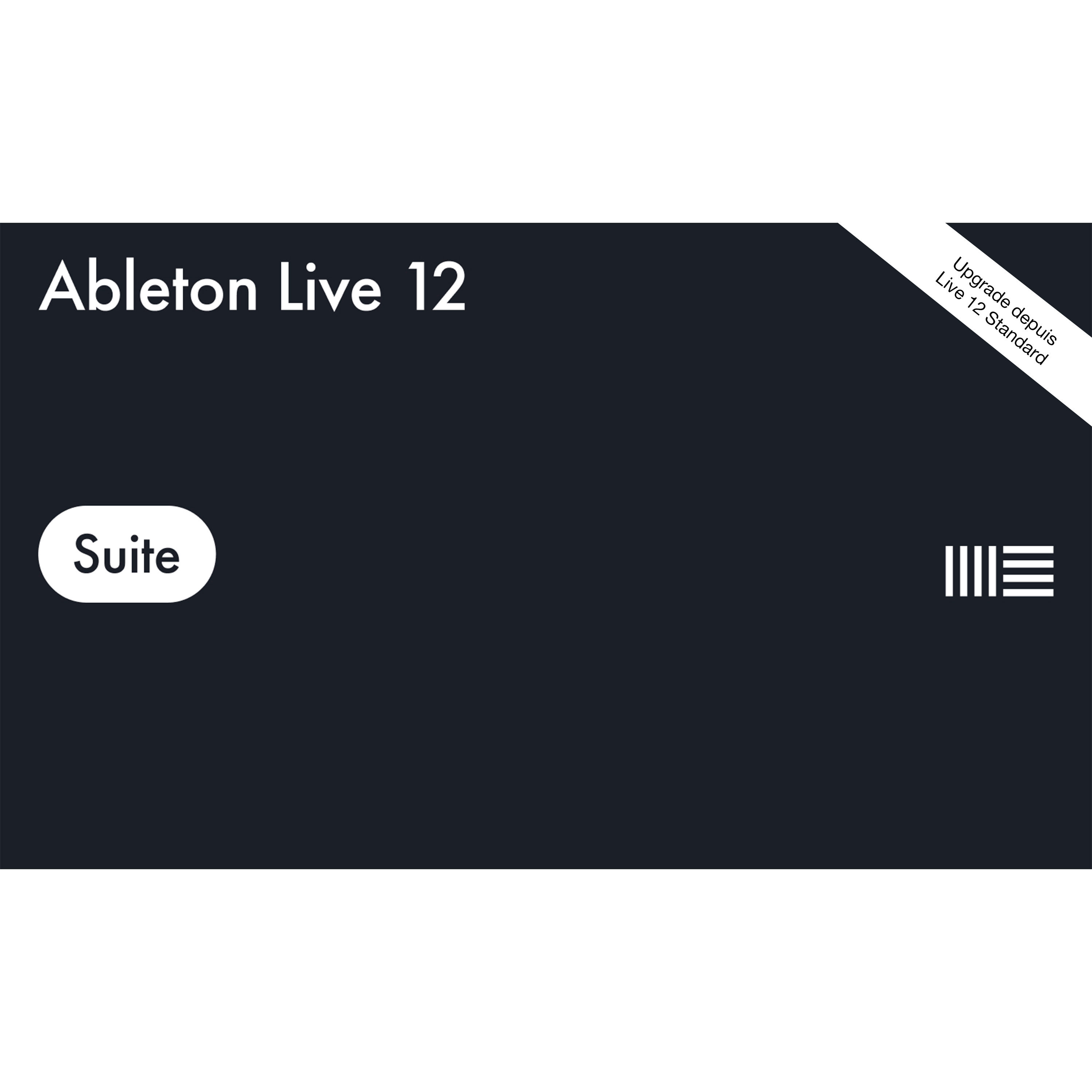 Ableton Live 12 Suite UPG depuis Live 12 Standard - Logiciel séquenceur ...