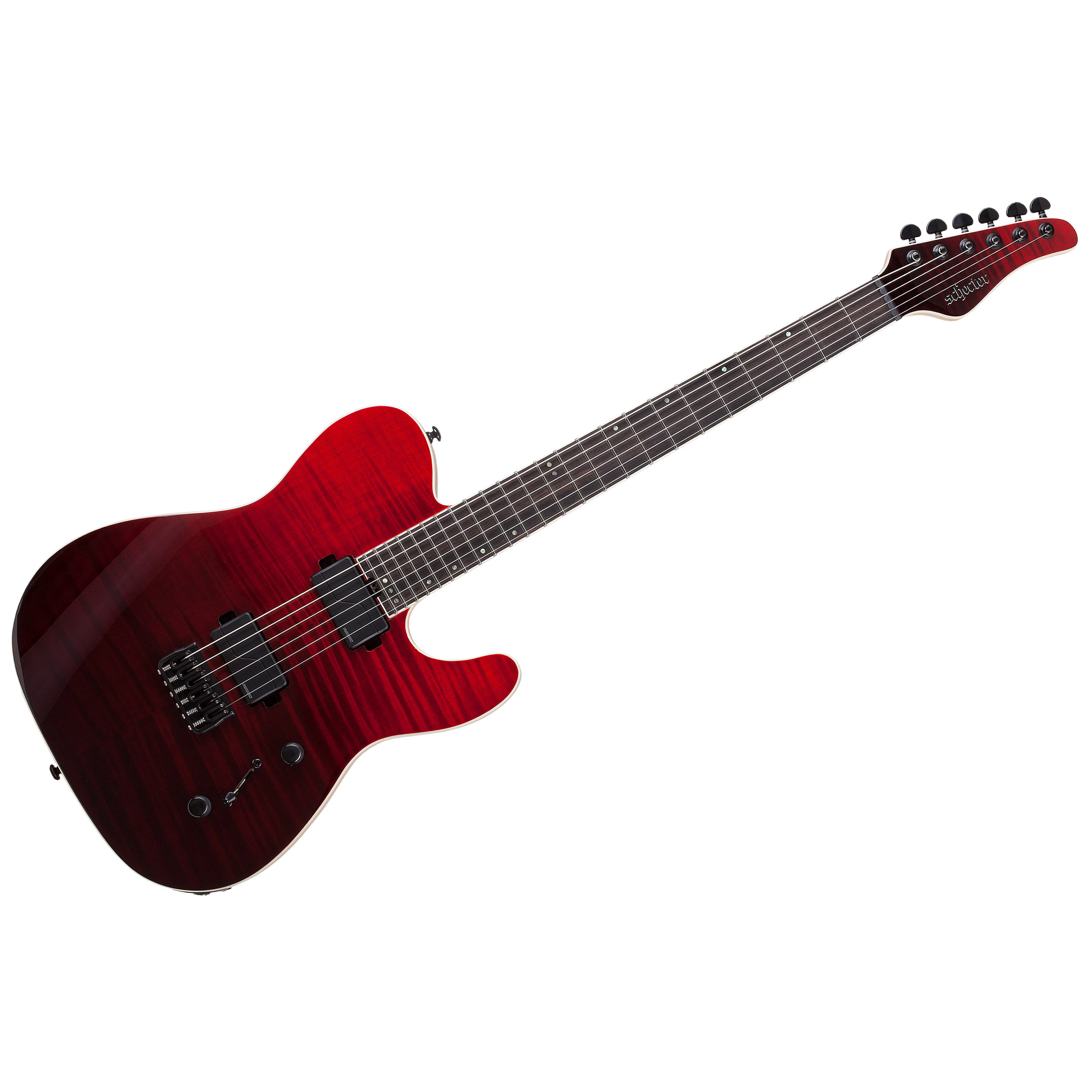 Schecter PT SLS ELITE Blood Burst - Guitare forme T SonoVente.com ...