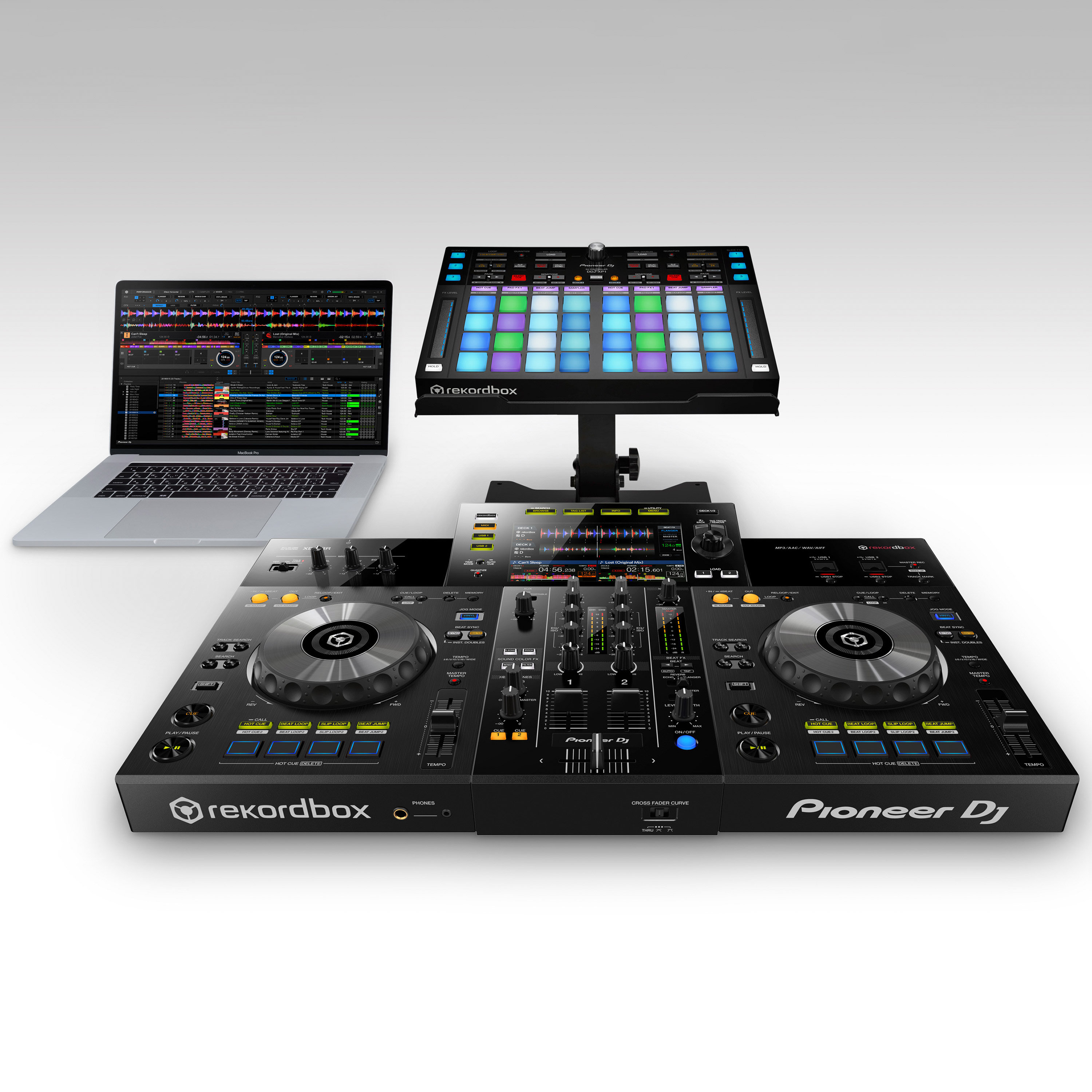 Pioneer DJ XDJ-RR + Eva-Case Pickfoam XXL Wheel - Contrôleur DJ ...