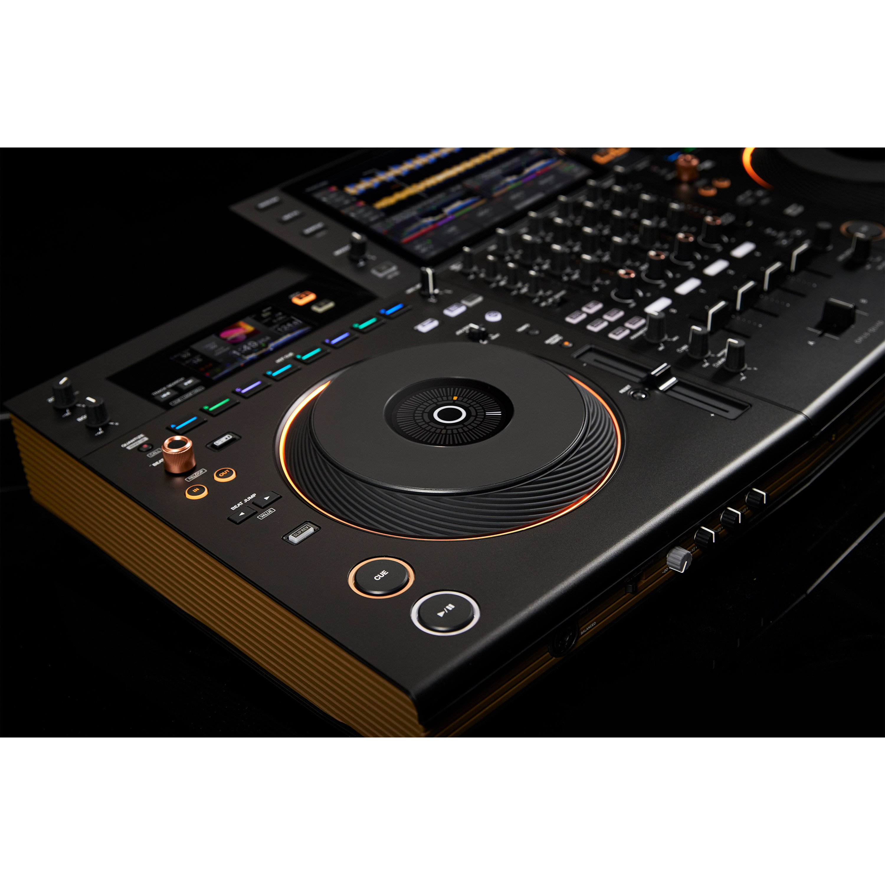 Pioneer DJ Opus-Quad + Table DJ Workstation Z Wheel Silver - Stand ...