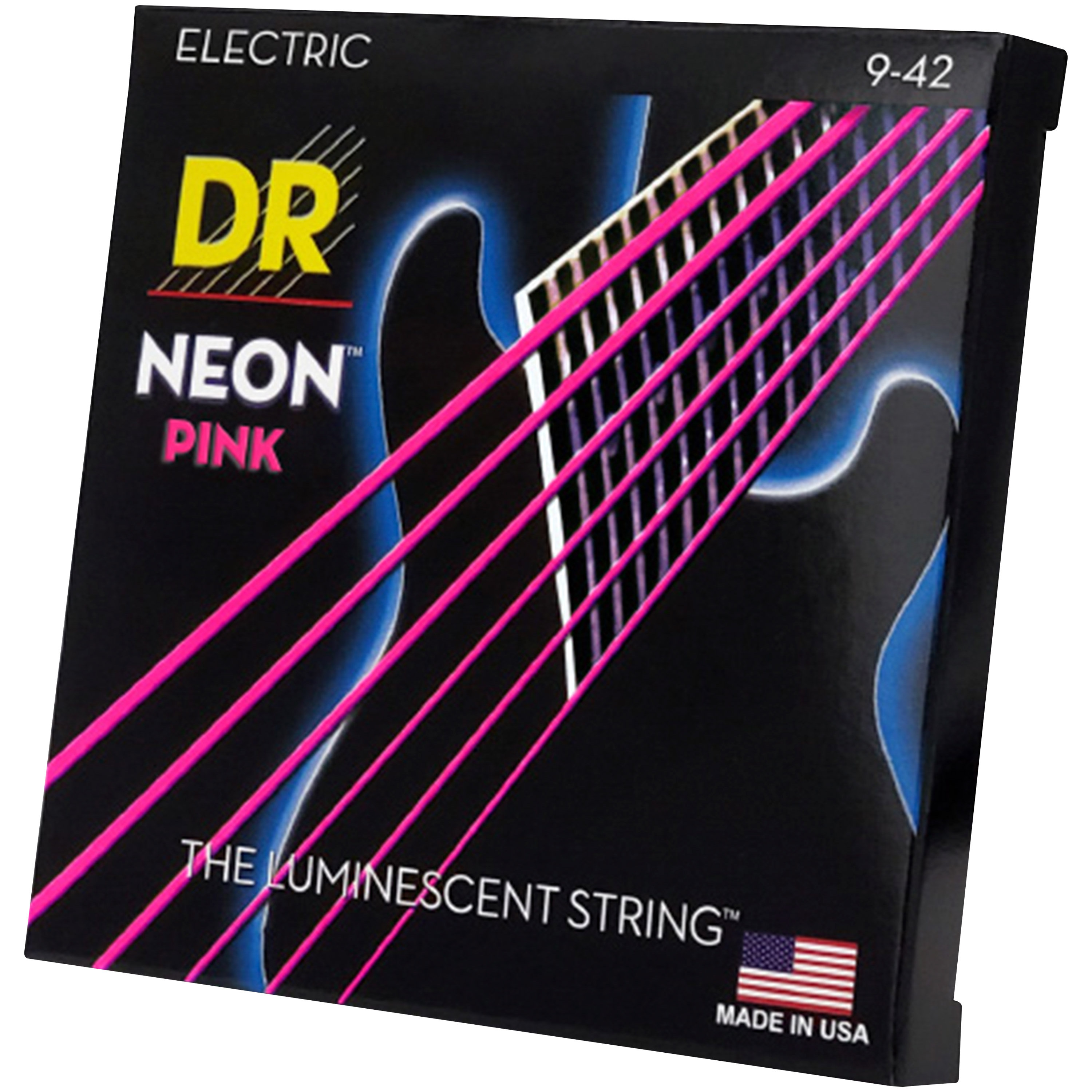DR Strings Hi Def Neon Pink 6 Cordes Light 9-42 - Cordes guitare ...