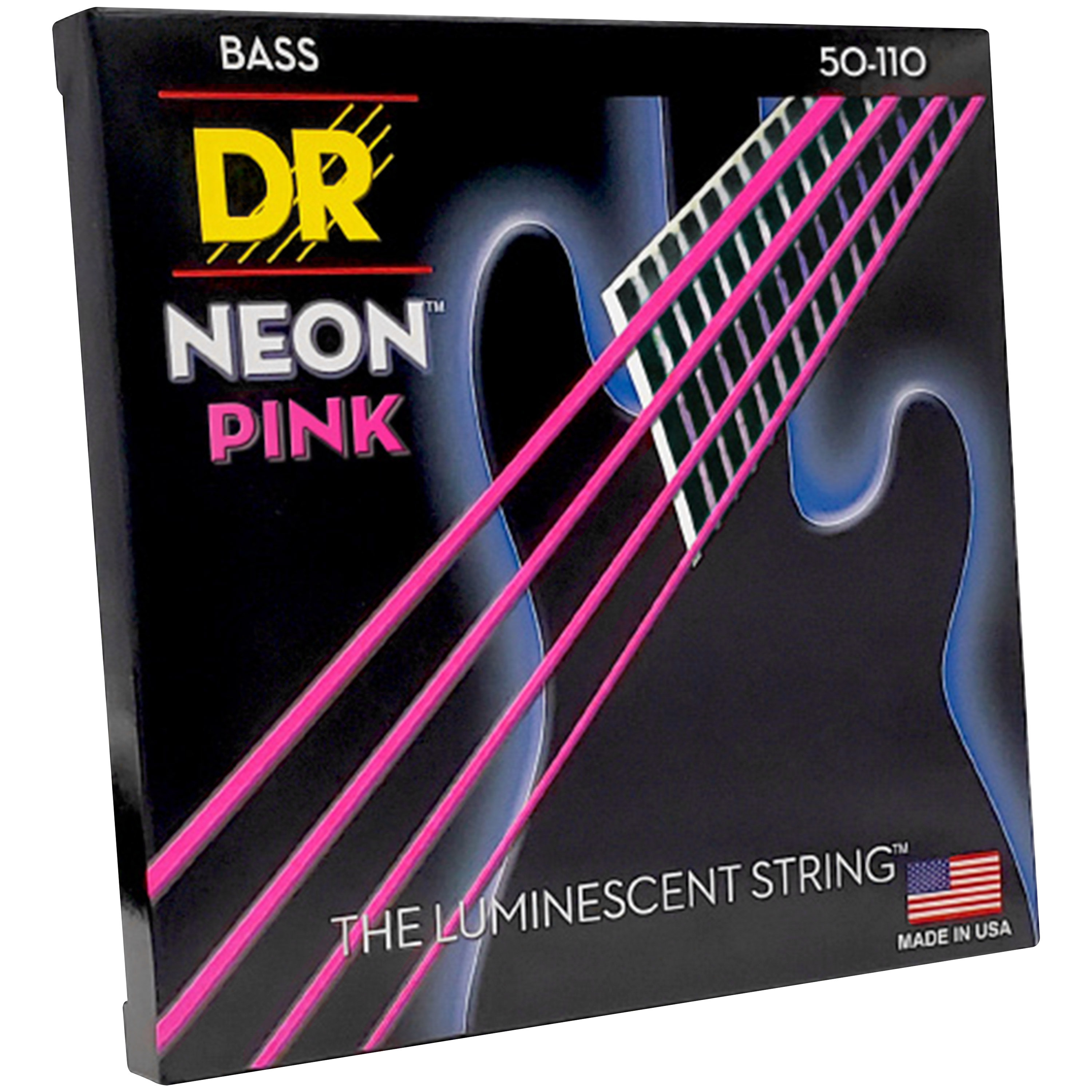 DR Strings Hi Def Neon Pink 4 Cordes Heavy 50-110 - Guitar Strings ...