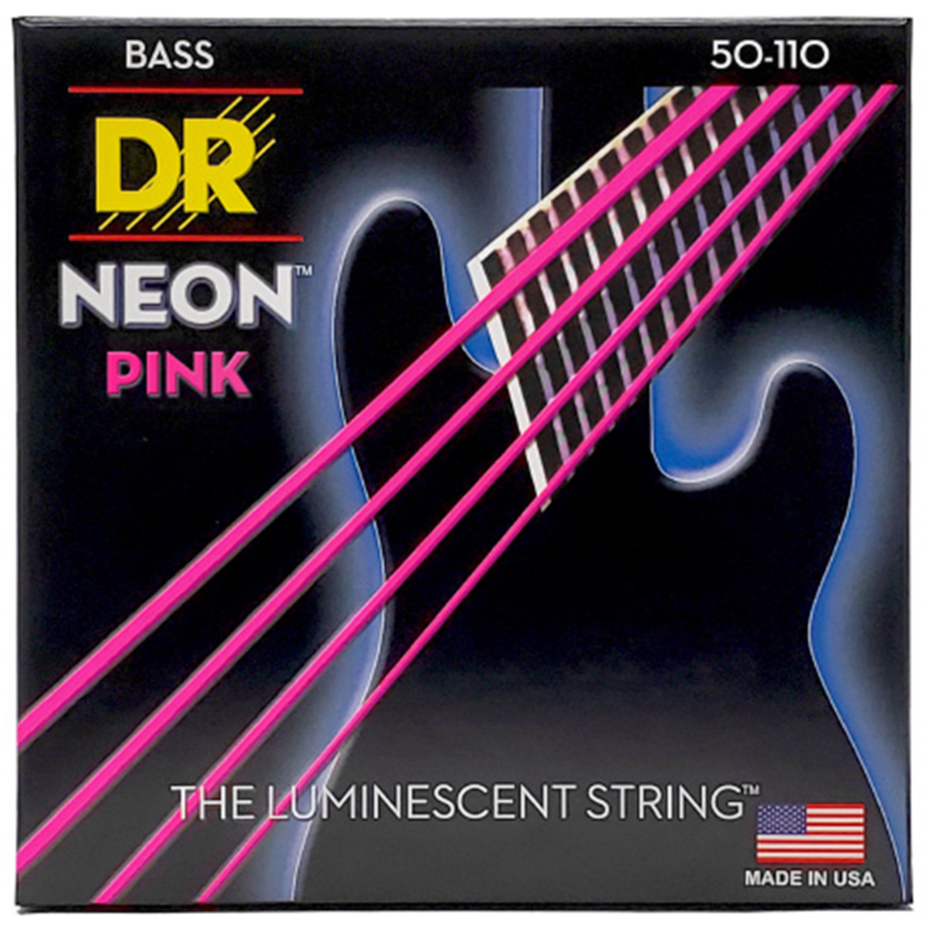 DR Strings Hi Def Neon Pink 4 Cordes Heavy 50-110 - Guitar Strings ...