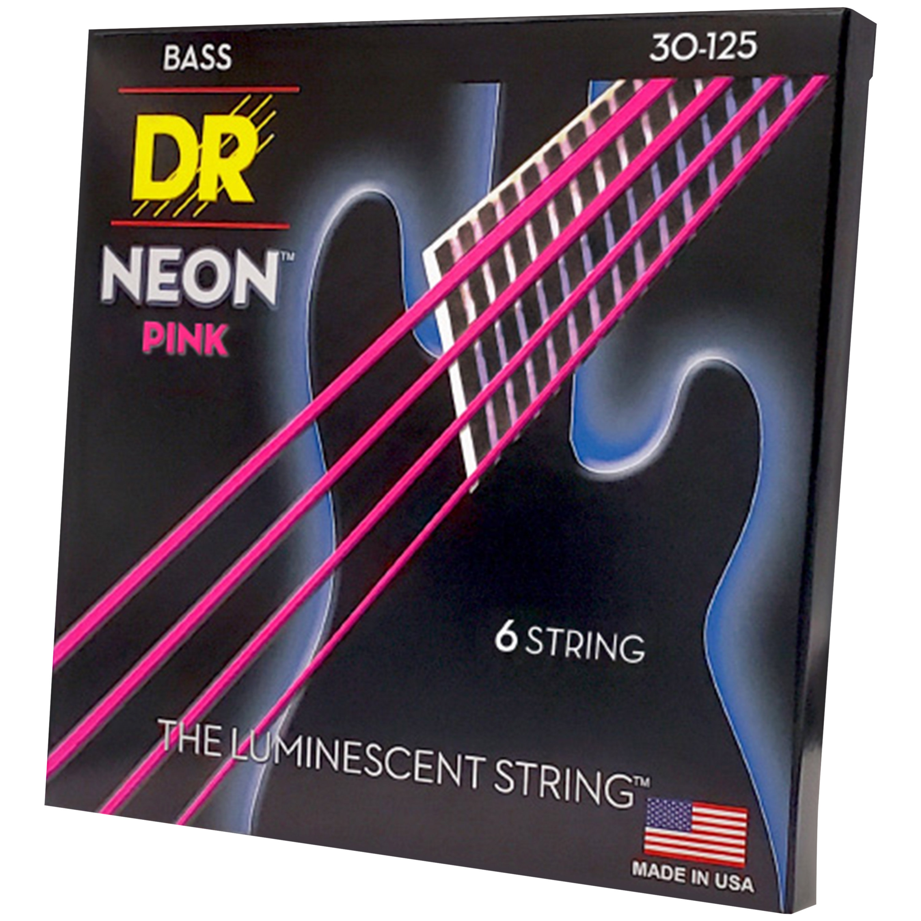 DR Strings Hi Def Neon Pink 6 Cordes Medium 30-125 - Gitaarsnaren ...