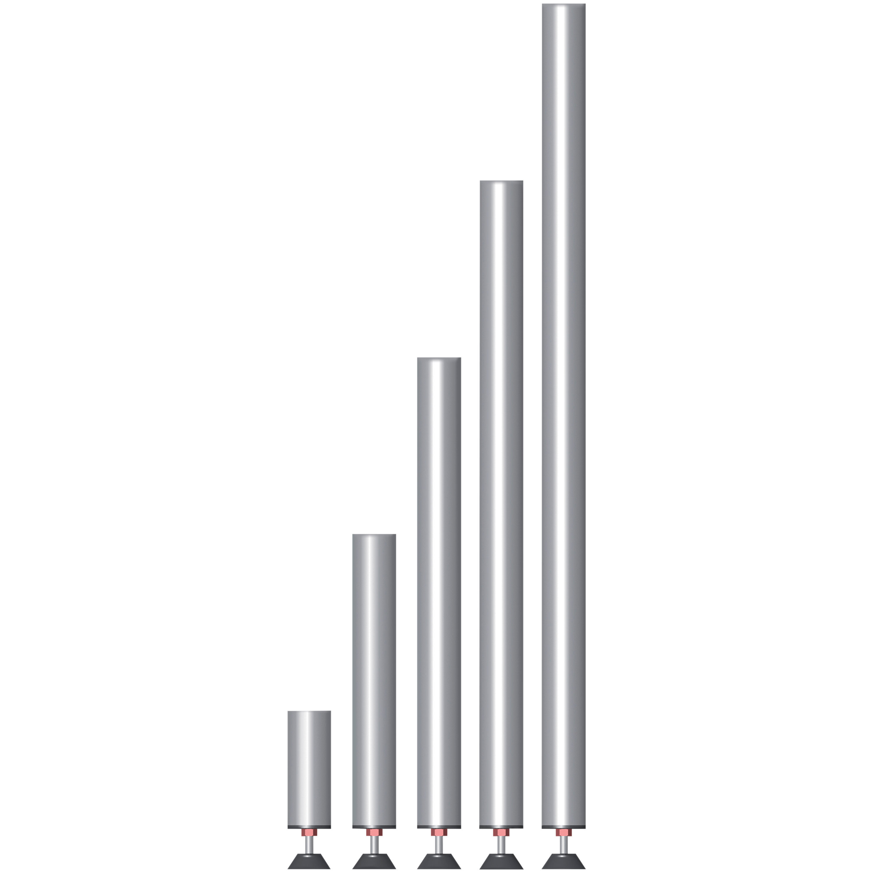 ASD PA020 Pied ajustable pour praticable 50 x 3 x 110 mm - Praticable ...