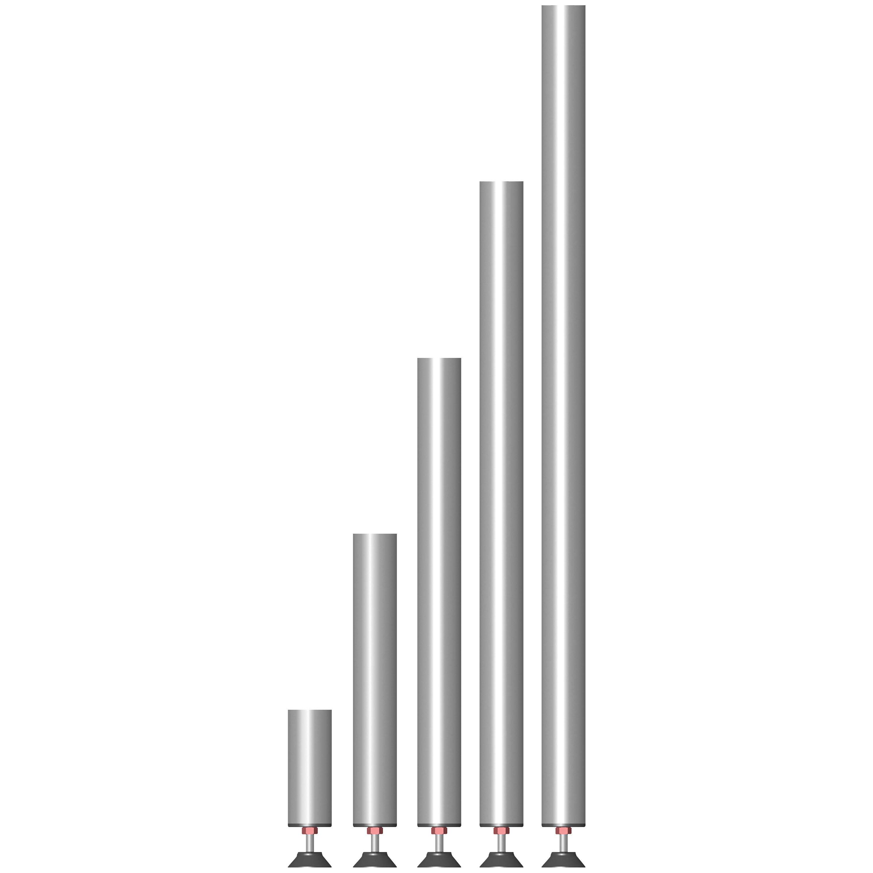 ASD PA080 Pied ajustable pour praticable 50 x 3 x 710 mm - Praticable ...