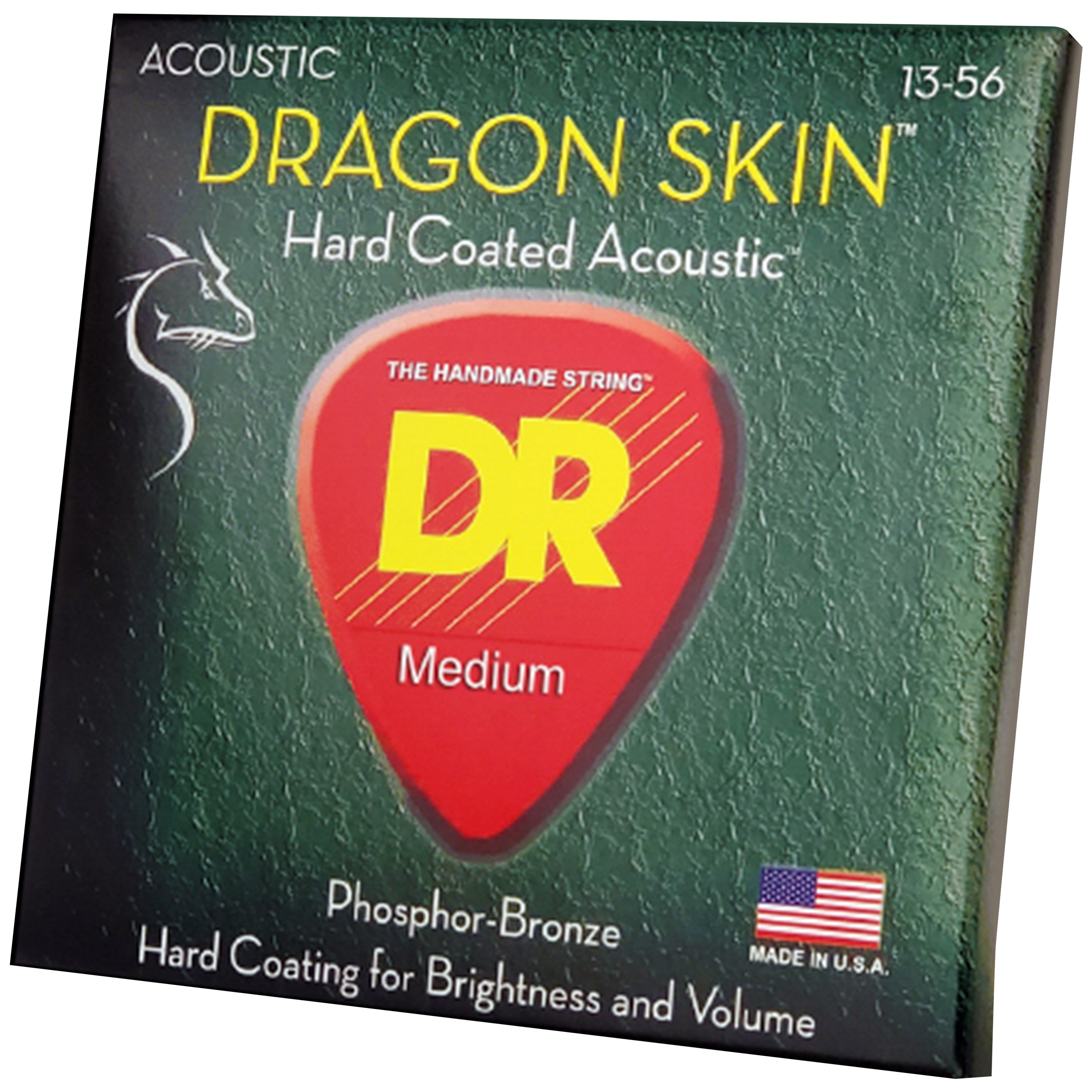 DR Strings Dragon Skin Hard Coated Medium 13-56 - Cordes guitare ...