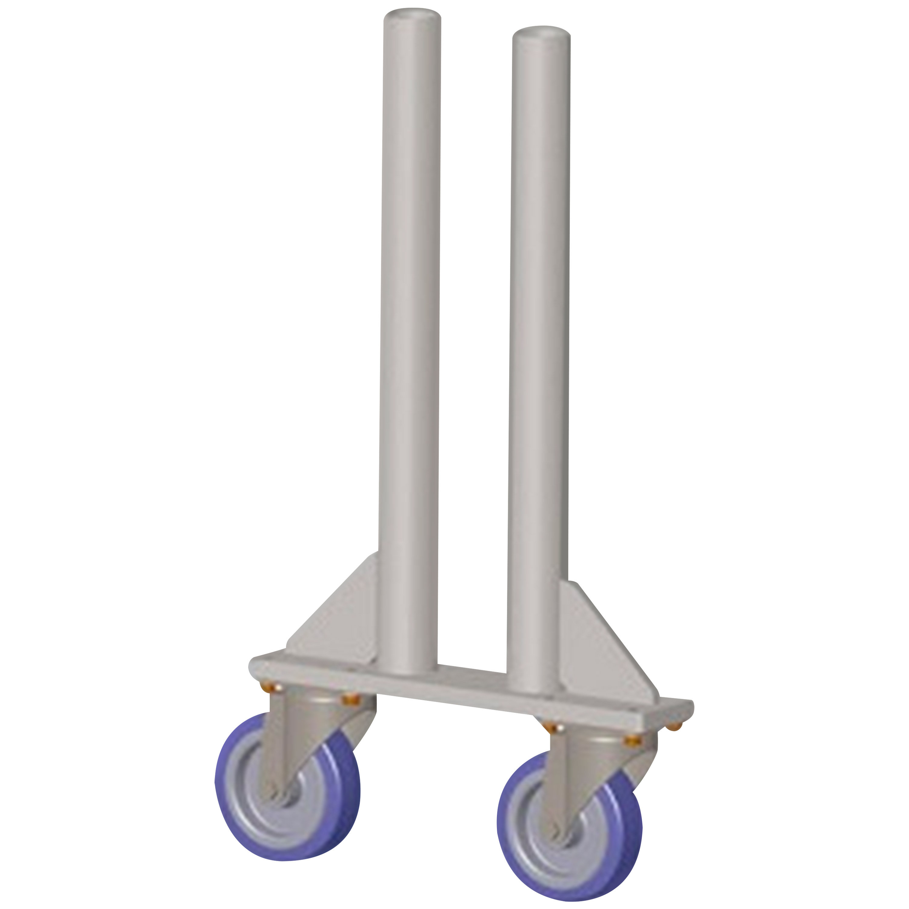 ASD PR040DF Pied à 2 roulettes avec frein hauteur 0.40 m - Praticable ...