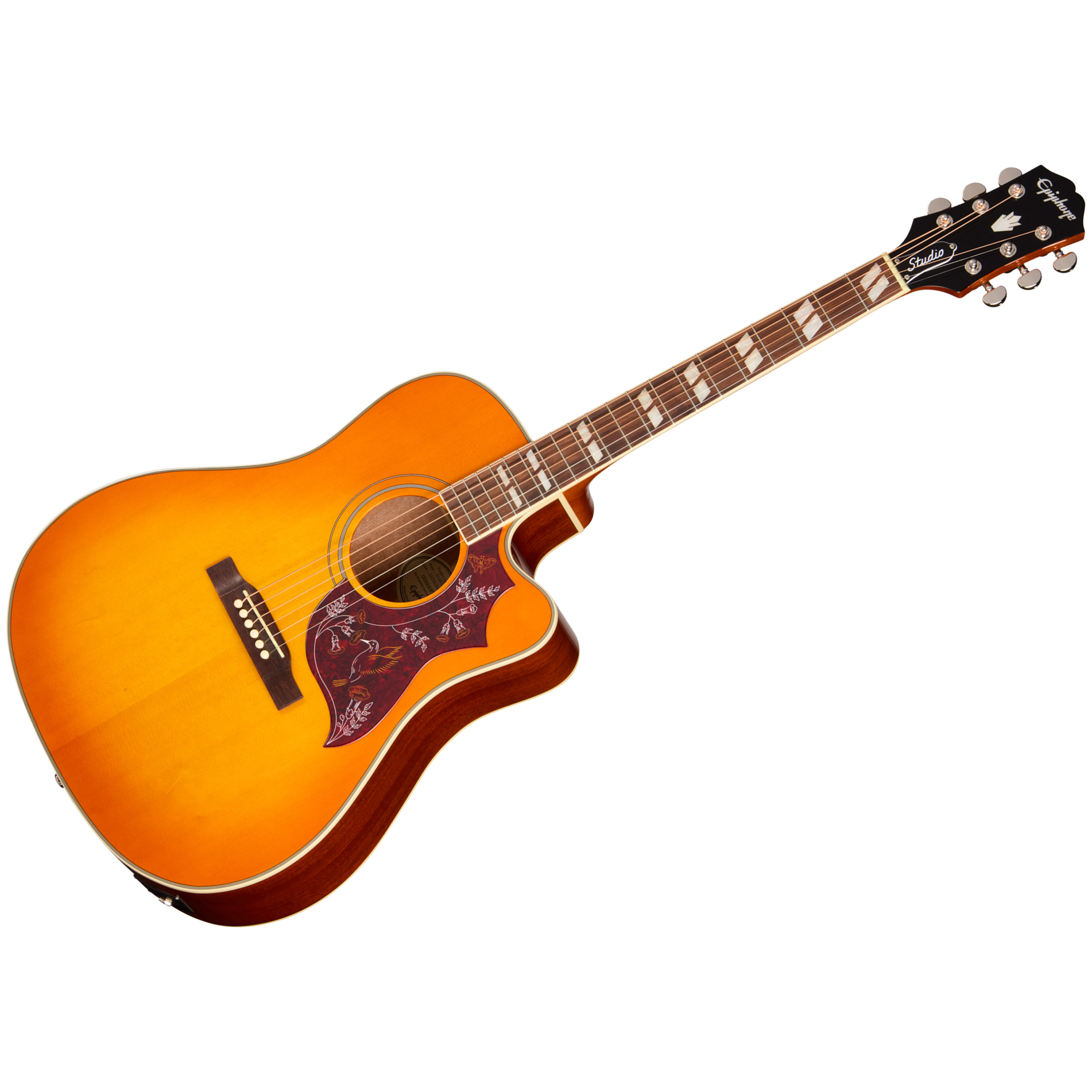 Epiphone Hummingbird Studio EC Acoustic Collection Heritage Cherry ...