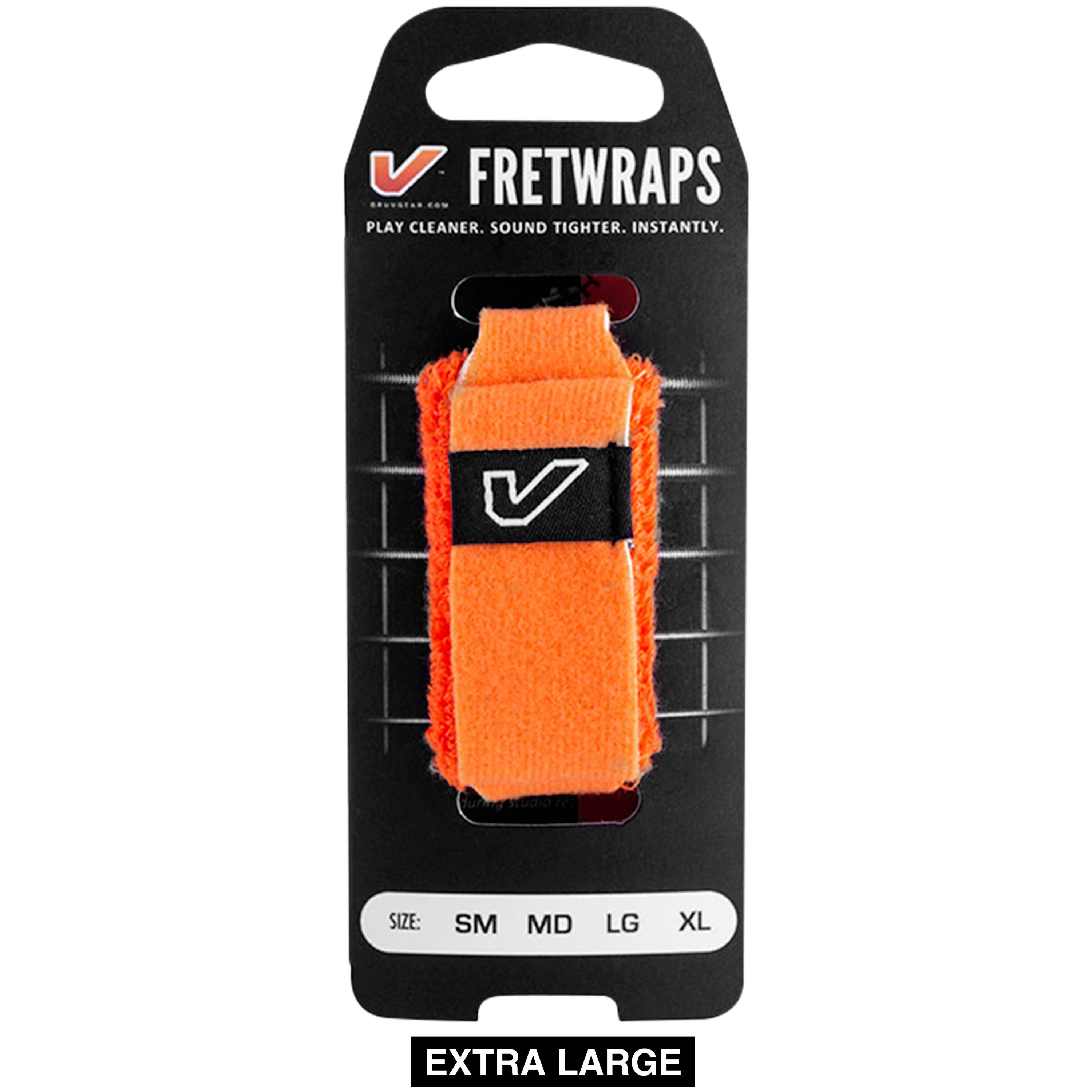 Gruv Gear FretWraps Flare Orange Extra Large - Sangle guitare SonoVente.com