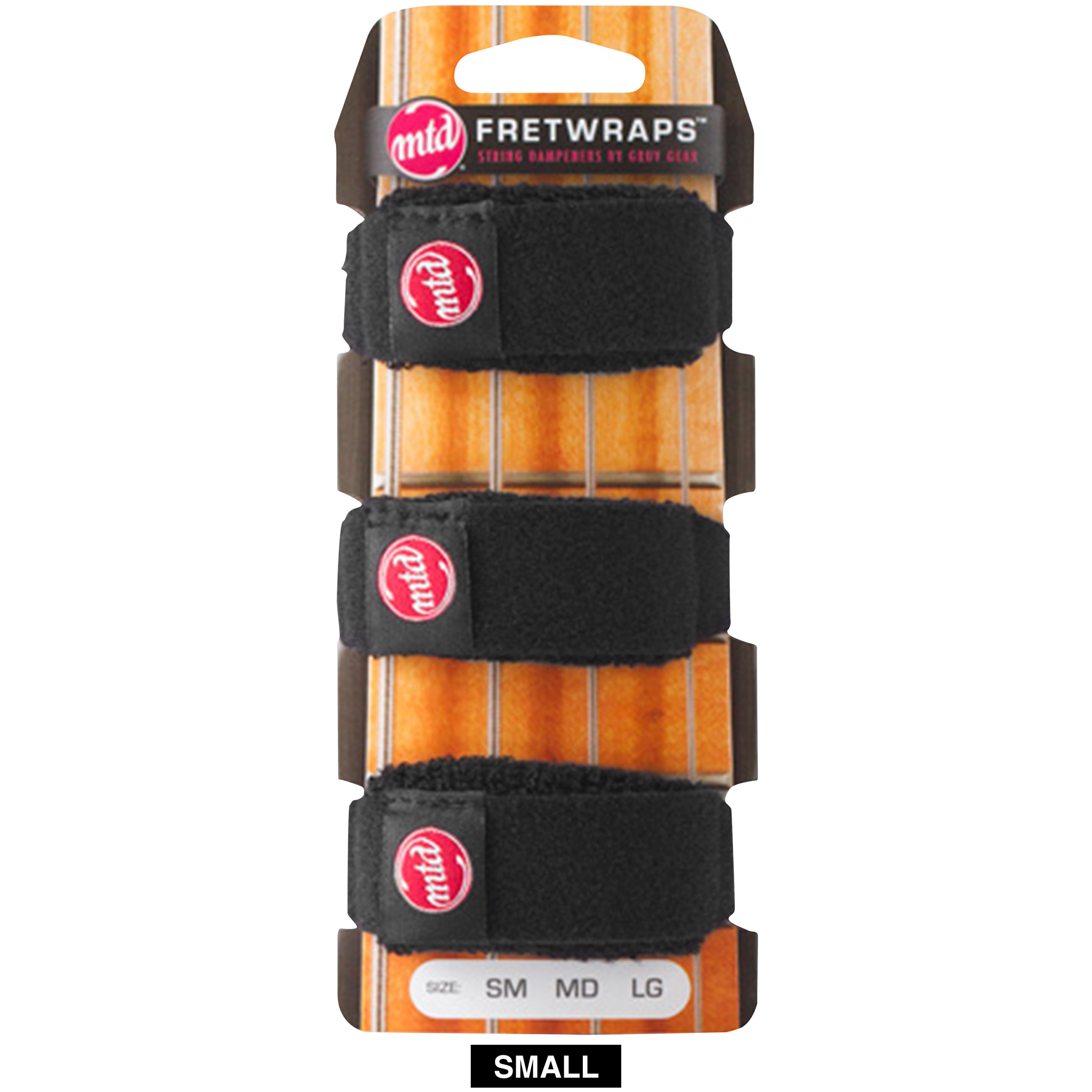 Gruv Gear FretWraps 3-Pack MTD Black Small - Sangle guitare SonoVente.com
