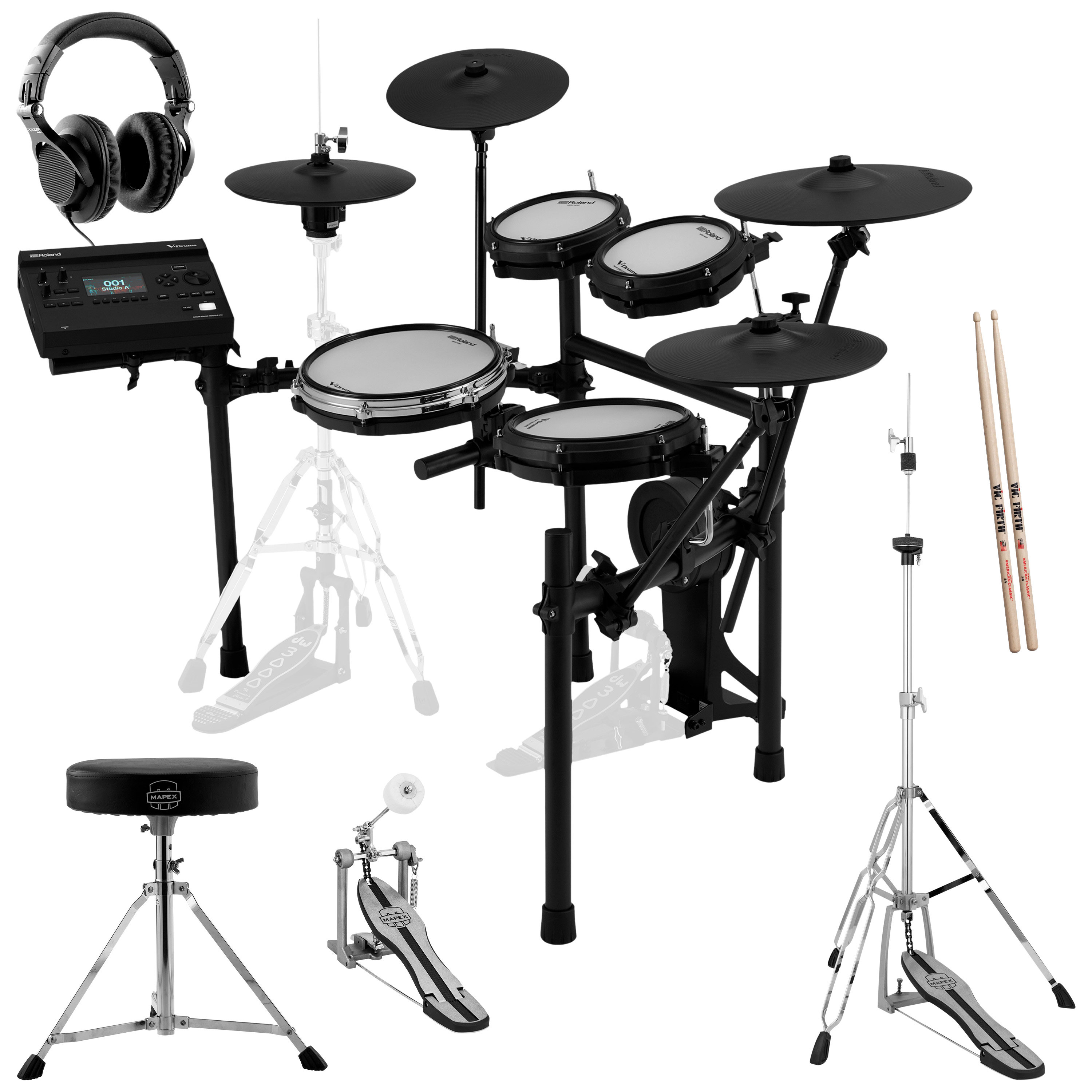 Roland Pack V-Drums TD 316 Kit + Hardware Mapex - Batterie électronique ...