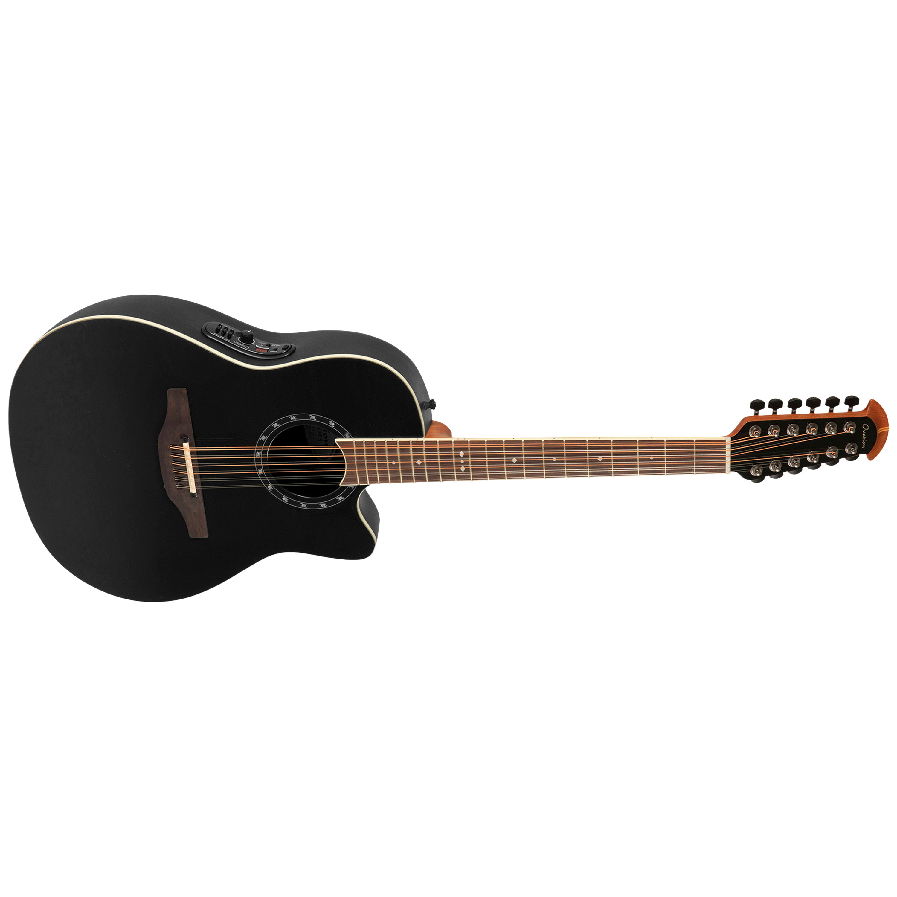 Ovation Standard Balladeer Deep Contour Cutaway 12 Black - Guitare ...