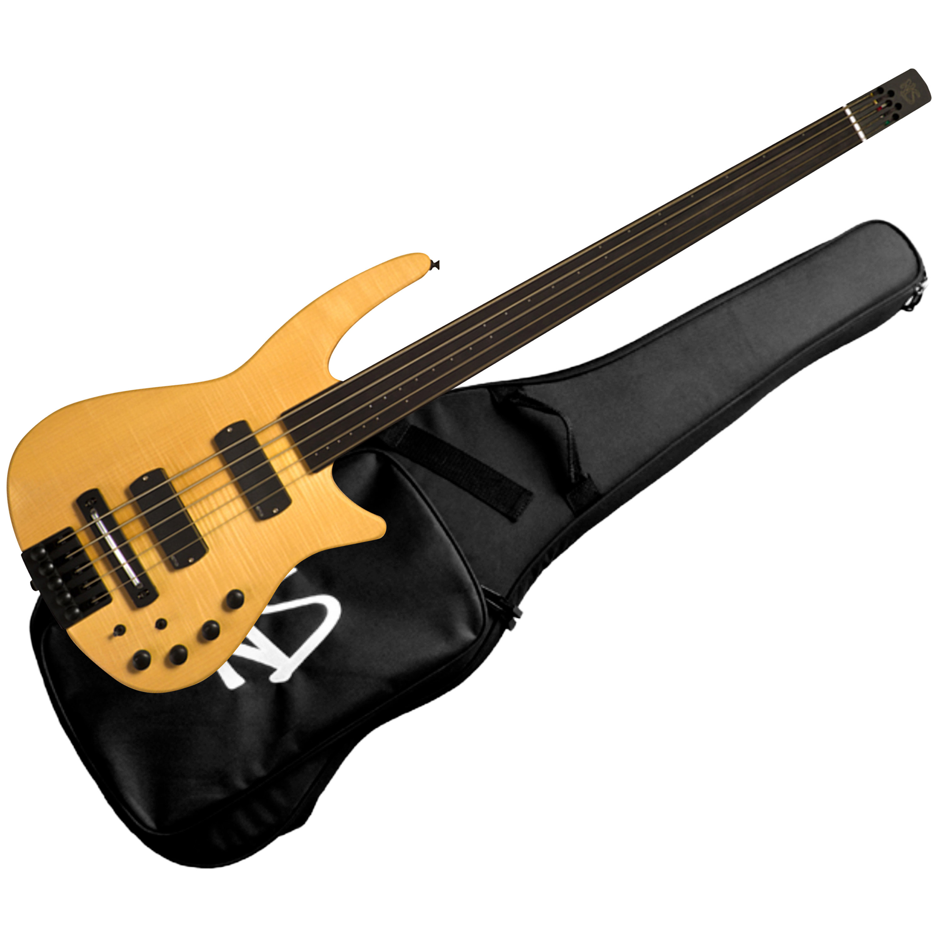 NS Design Radius Bass CR 5 Cordes Fretless Micro EMG + Piezo Naturel ...