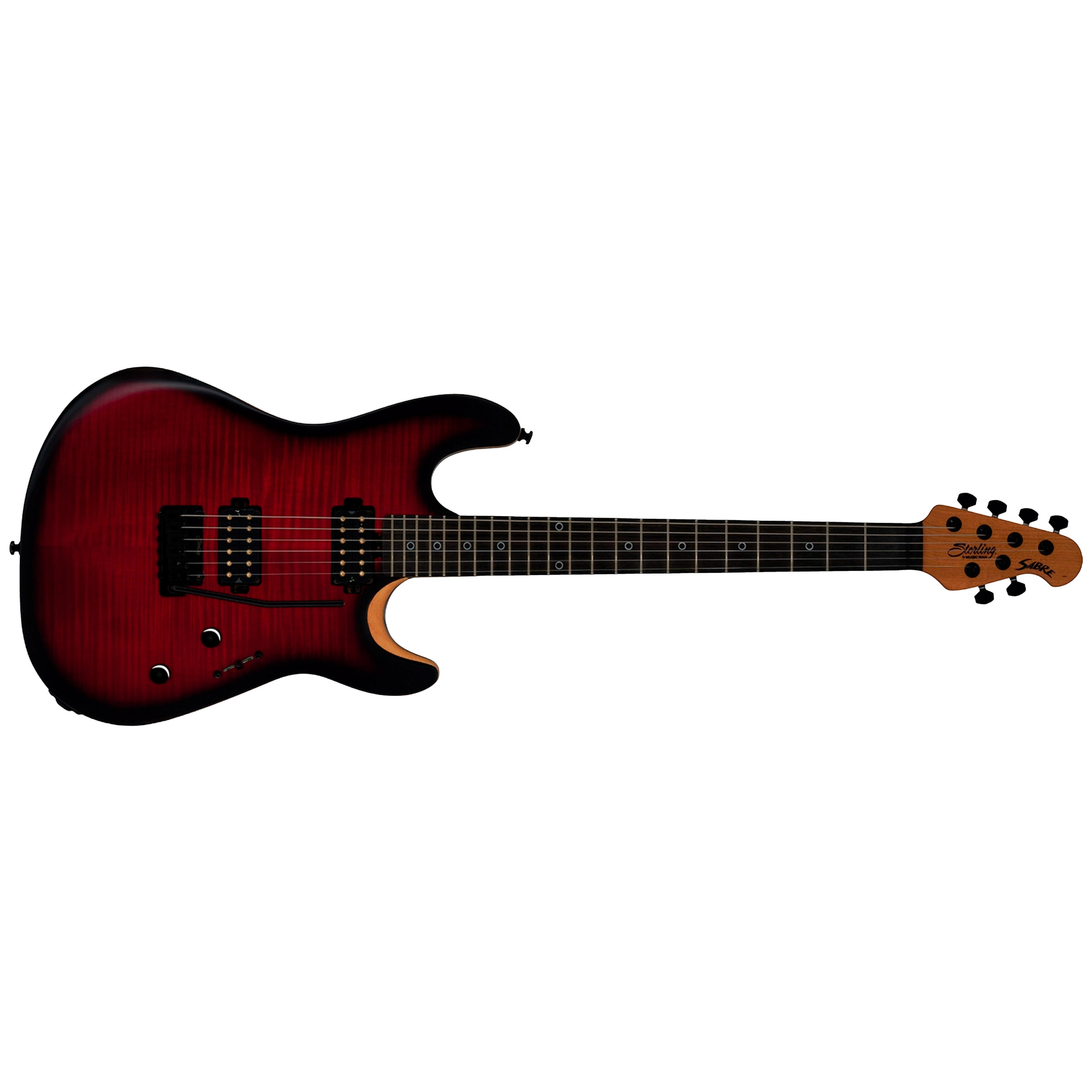 Sterling by Music Man Rabea Massaad Blood Flame Burst - Guitare forme ...
