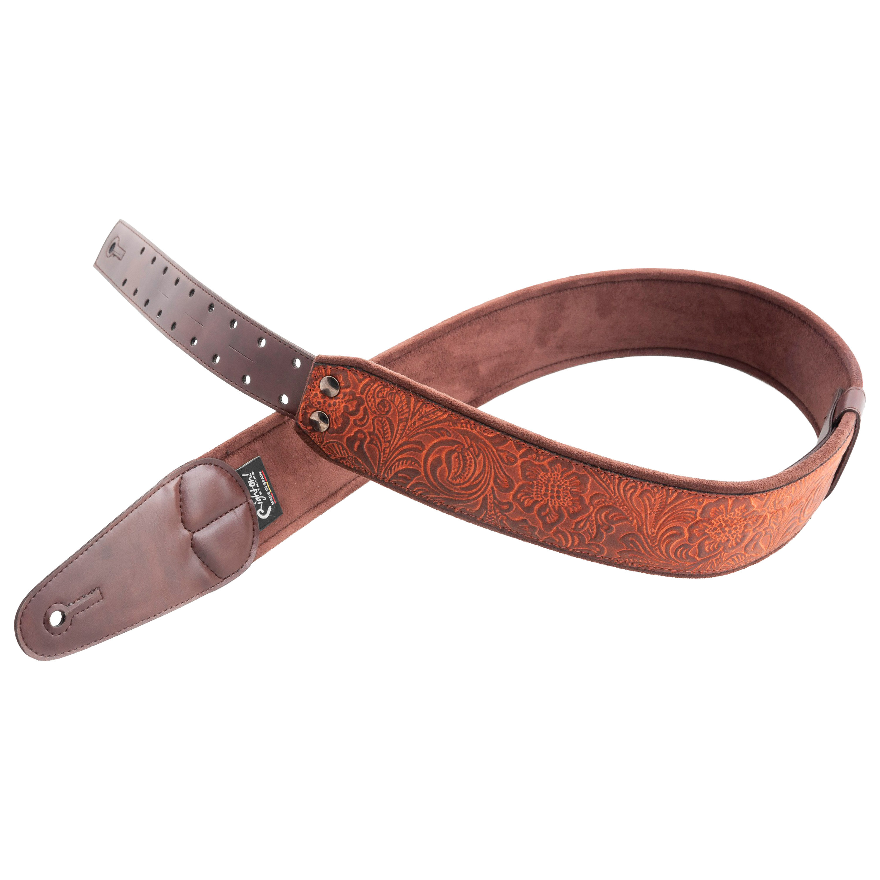 RightOn Sandokan 60 Mojo Light Brown - Sangle guitare SonoVente.com - Maroc