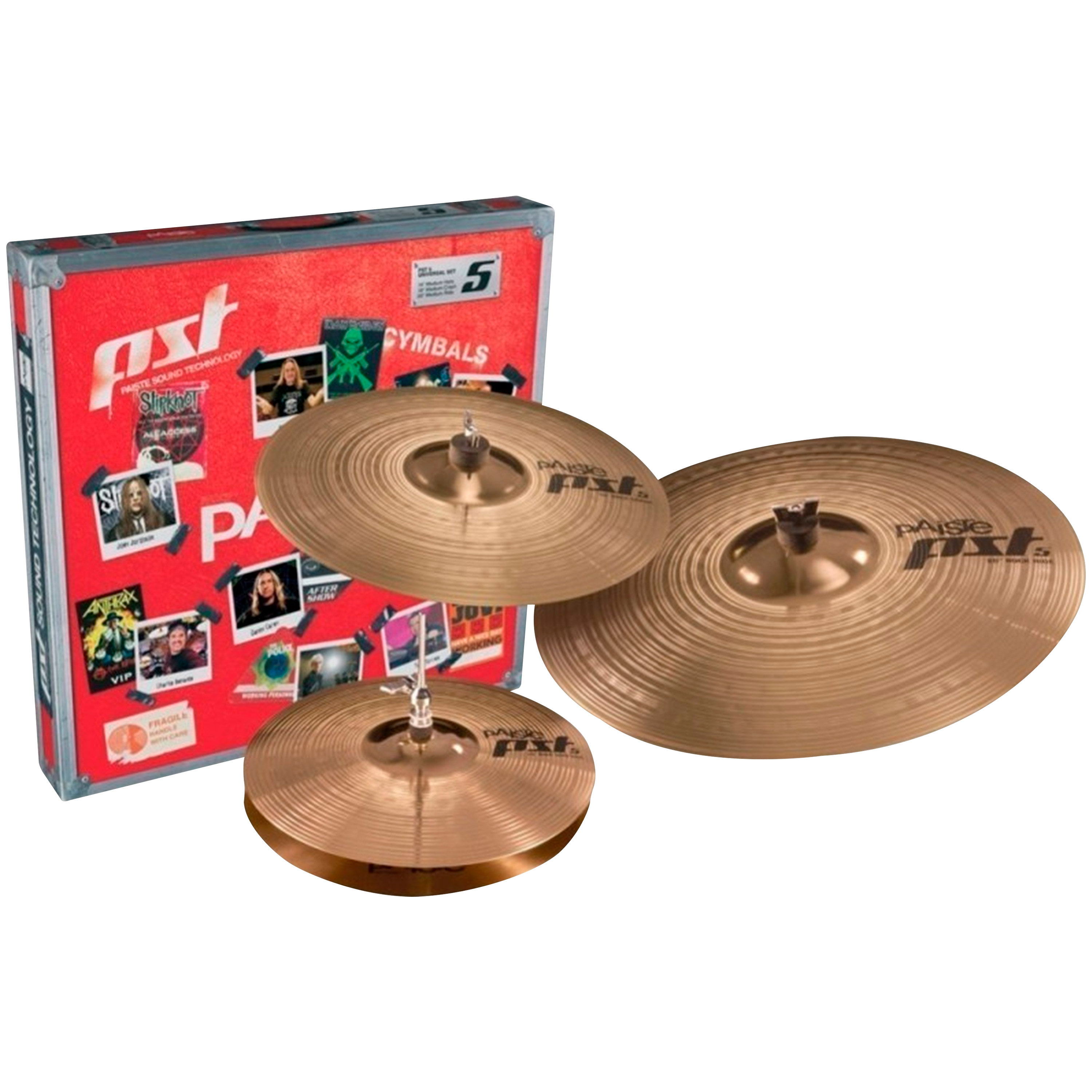Paiste PST 5 Rock Set - Compleet bekkenpakket SonoVente.com - nl
