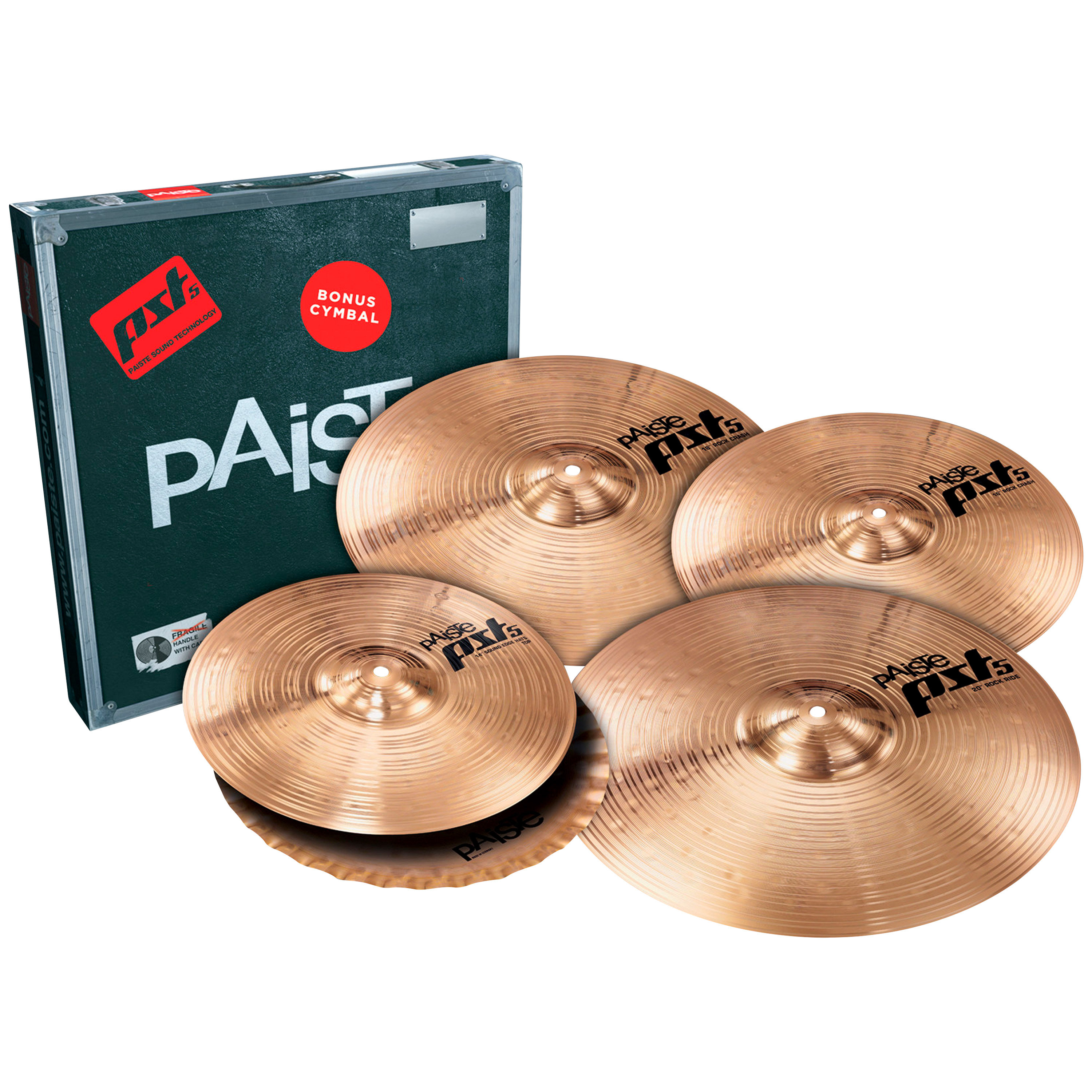 Paiste PST 5 Heavy Rock Set - Full Cymbals Pack SonoVente.com - en
