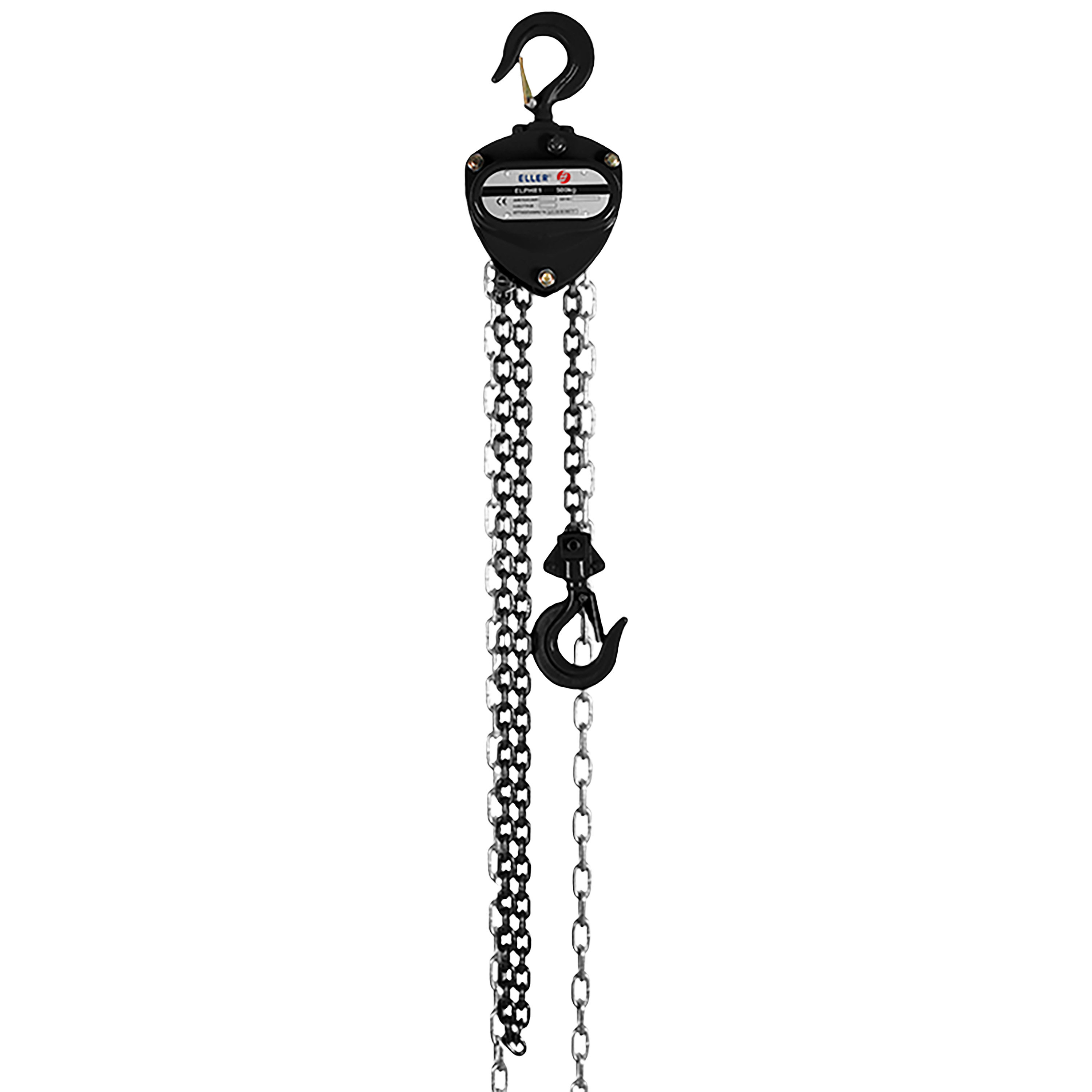ELLER PHE1 Manual Chain Hoist 500 kg 10 m - Crochets SonoVente.com