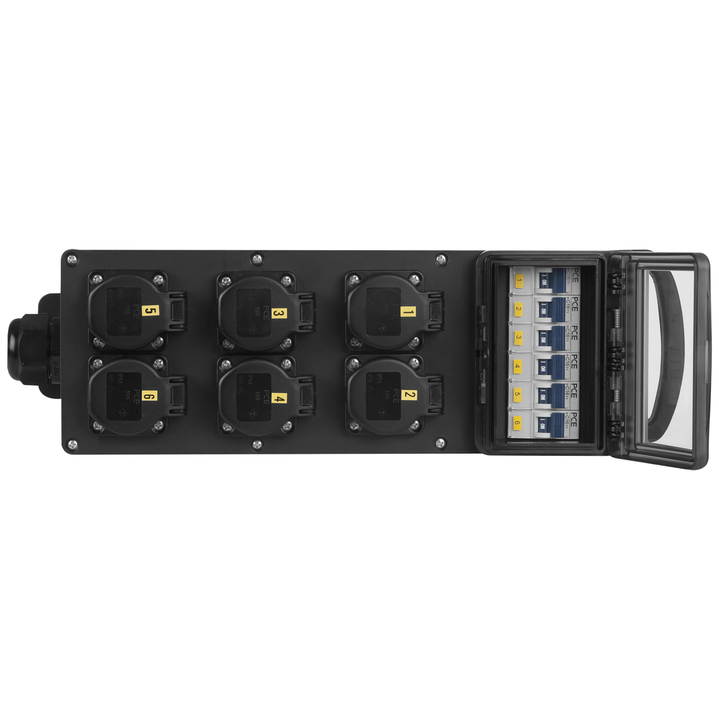 PCE MPD-616 Power Splitter CEE 32 A - Multiprises SonoVente.com - Maroc