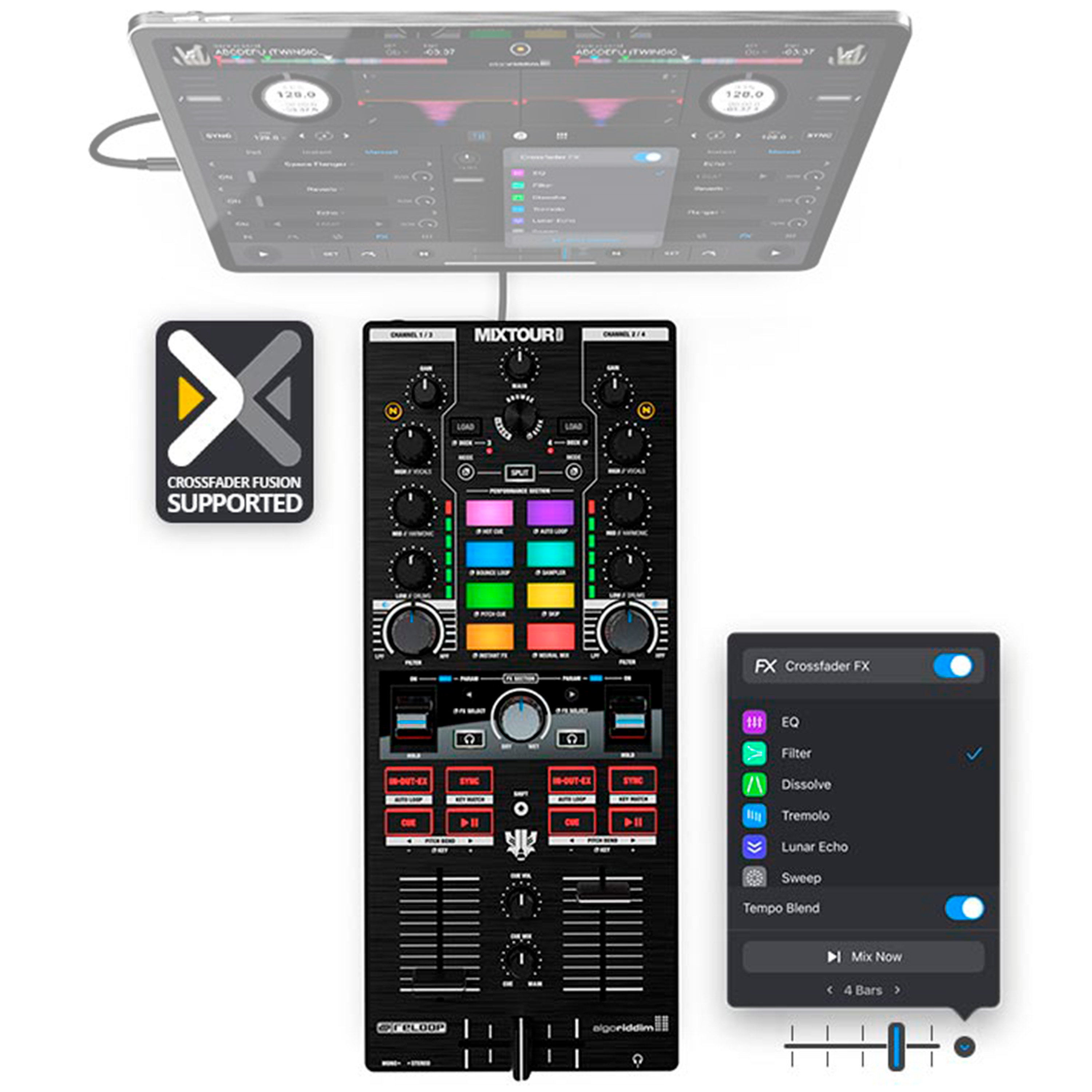Reloop Pack Mixtour PRO + Étui EVA - Contrôleur DJ USB SonoVente.com