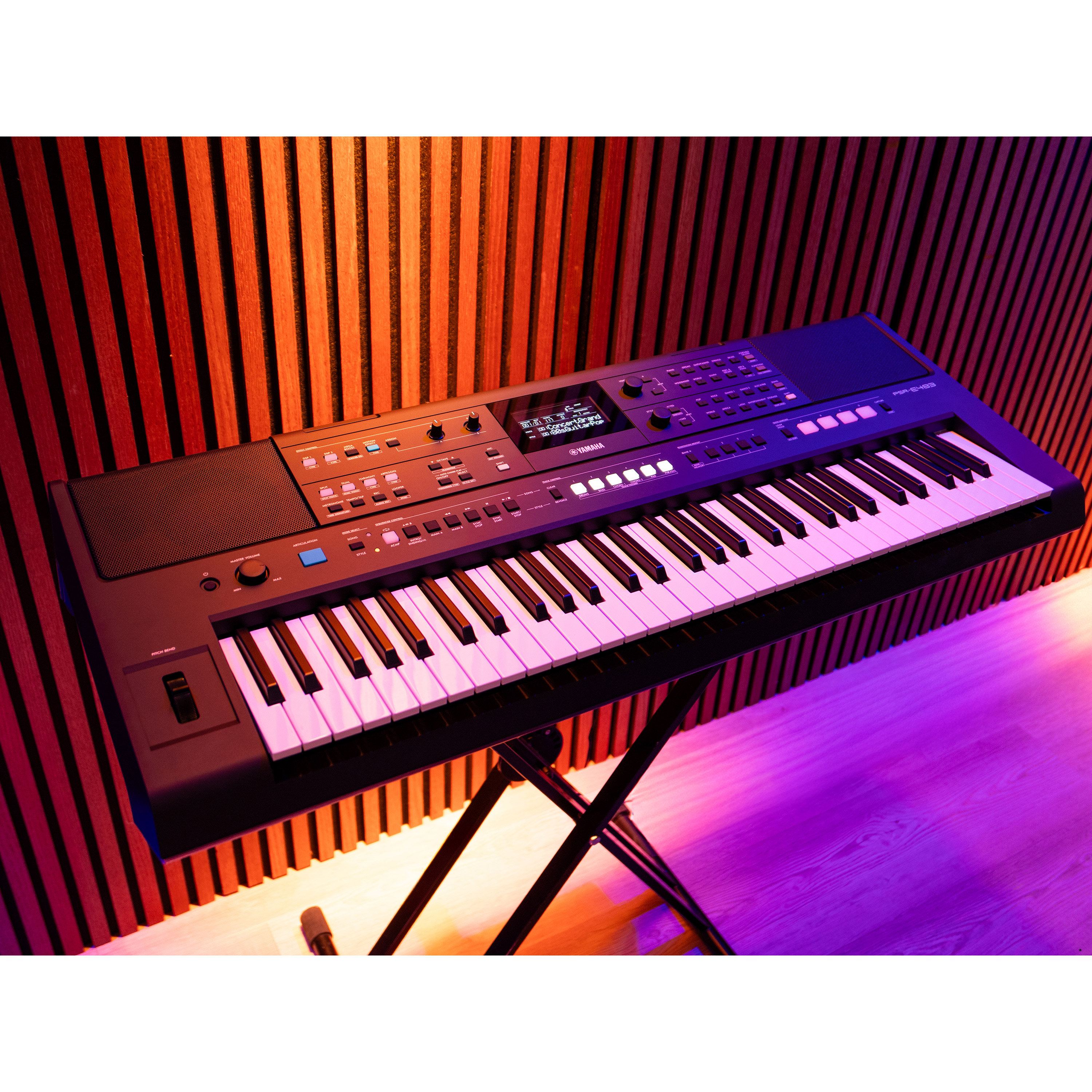 Yamaha PSR-E483 - Clavier toucher dynamique SonoVente.com
