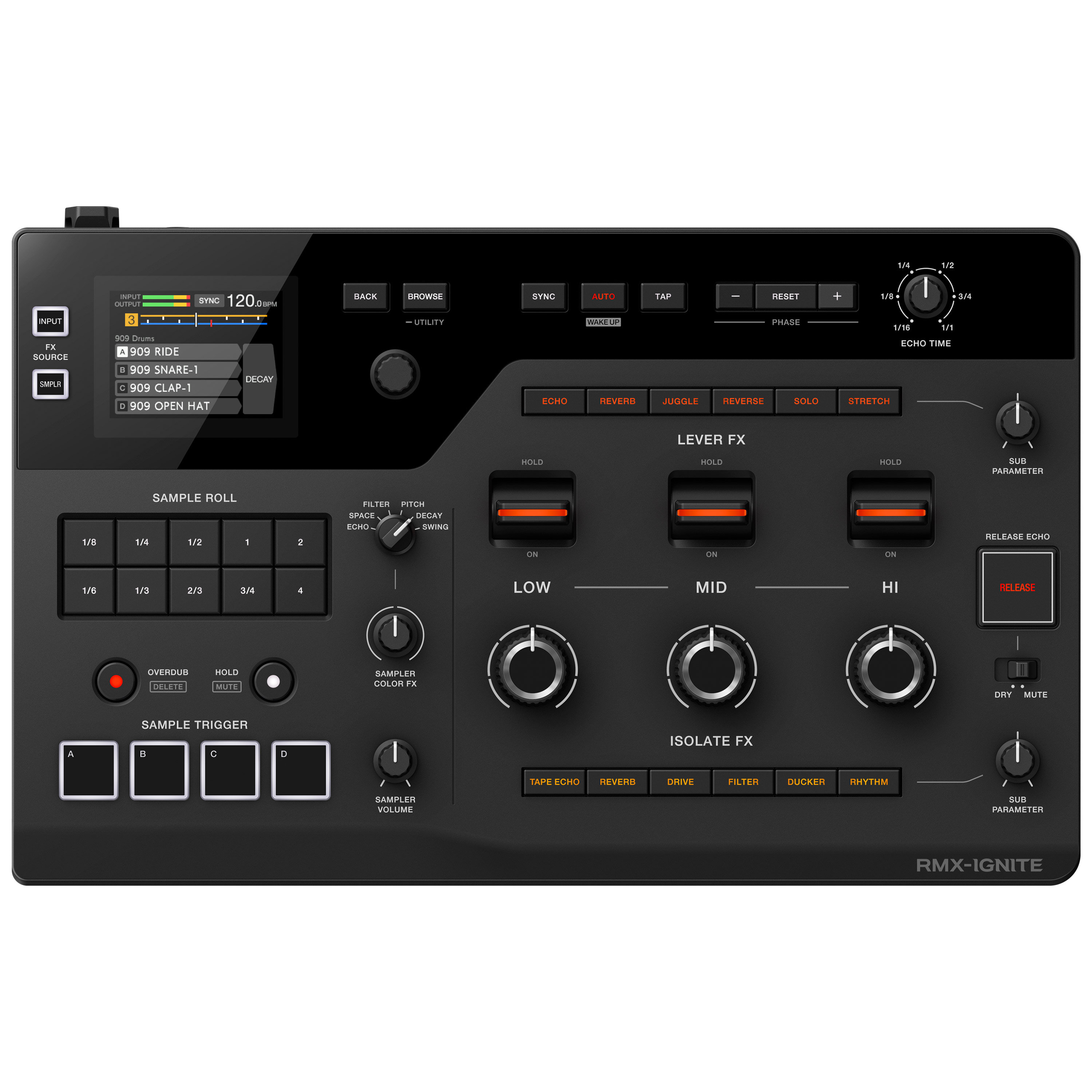 Pioneer DJ RMX IGNITE - Sampler en groovebox SonoVente.com - nl