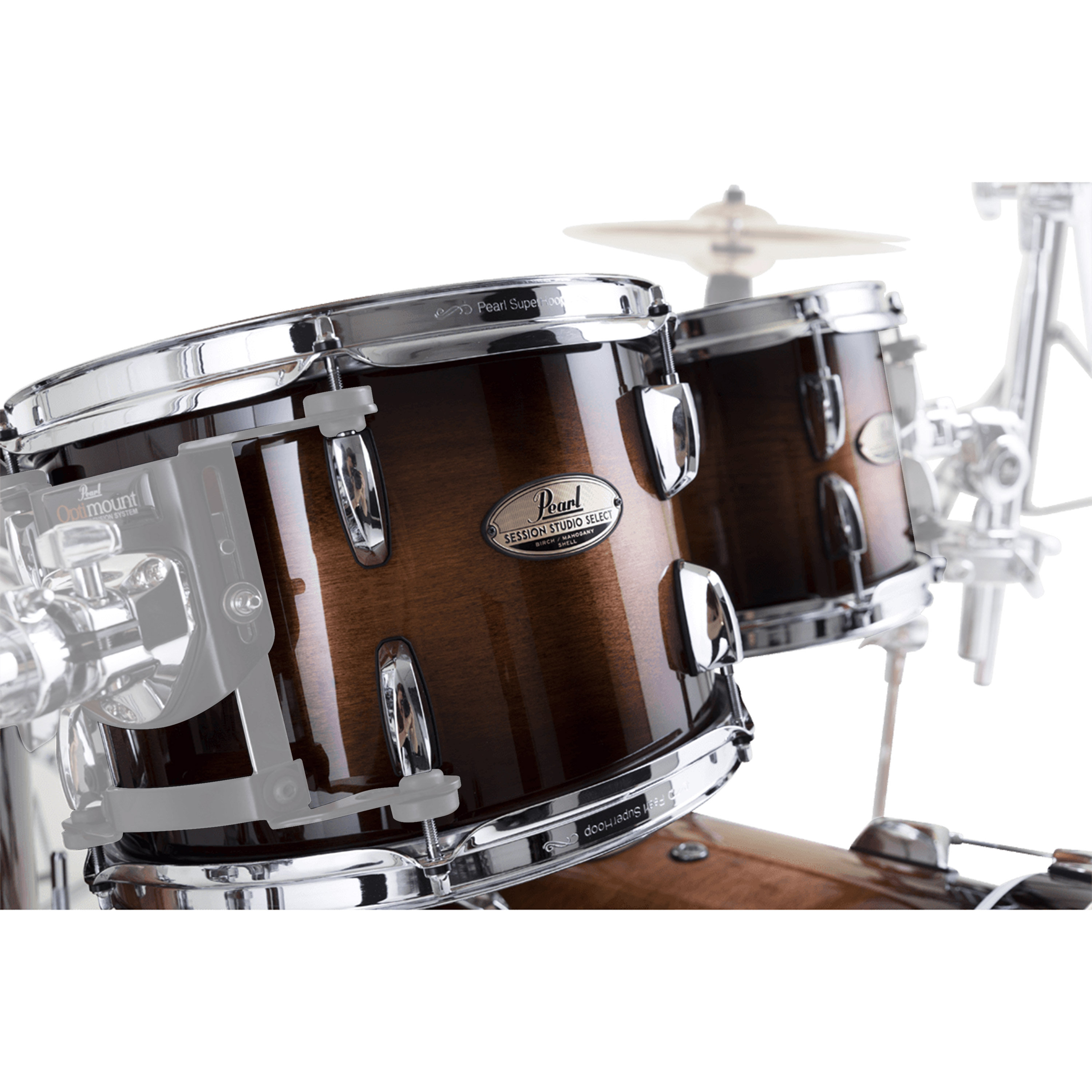 Pearl STS904XPC-314 Session Studio Select 4 fûts 20 Gloss Barnwood ...