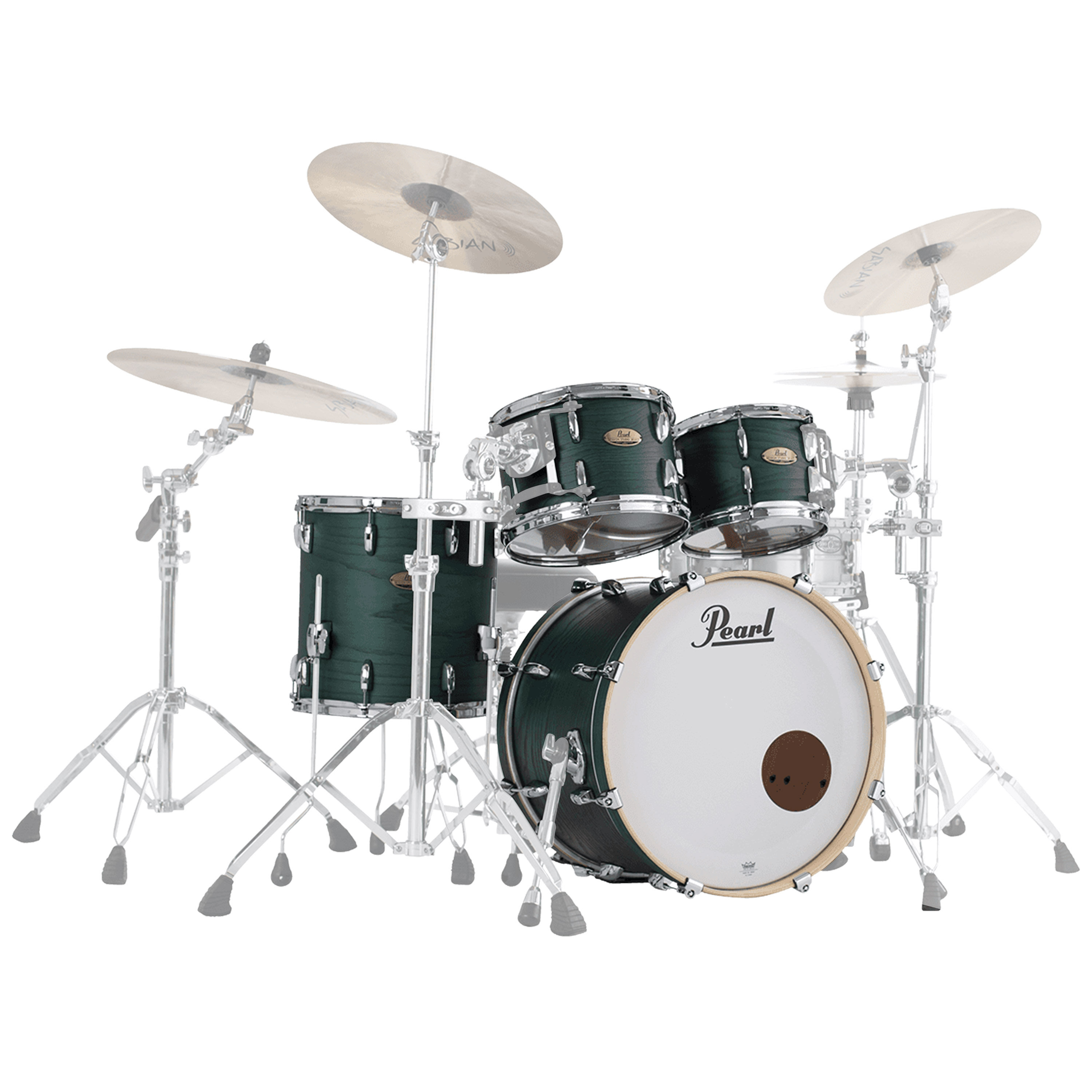 Pearl STS904XPC-851 Session Studio Select 4 fûts 20 Emerald Ash ...