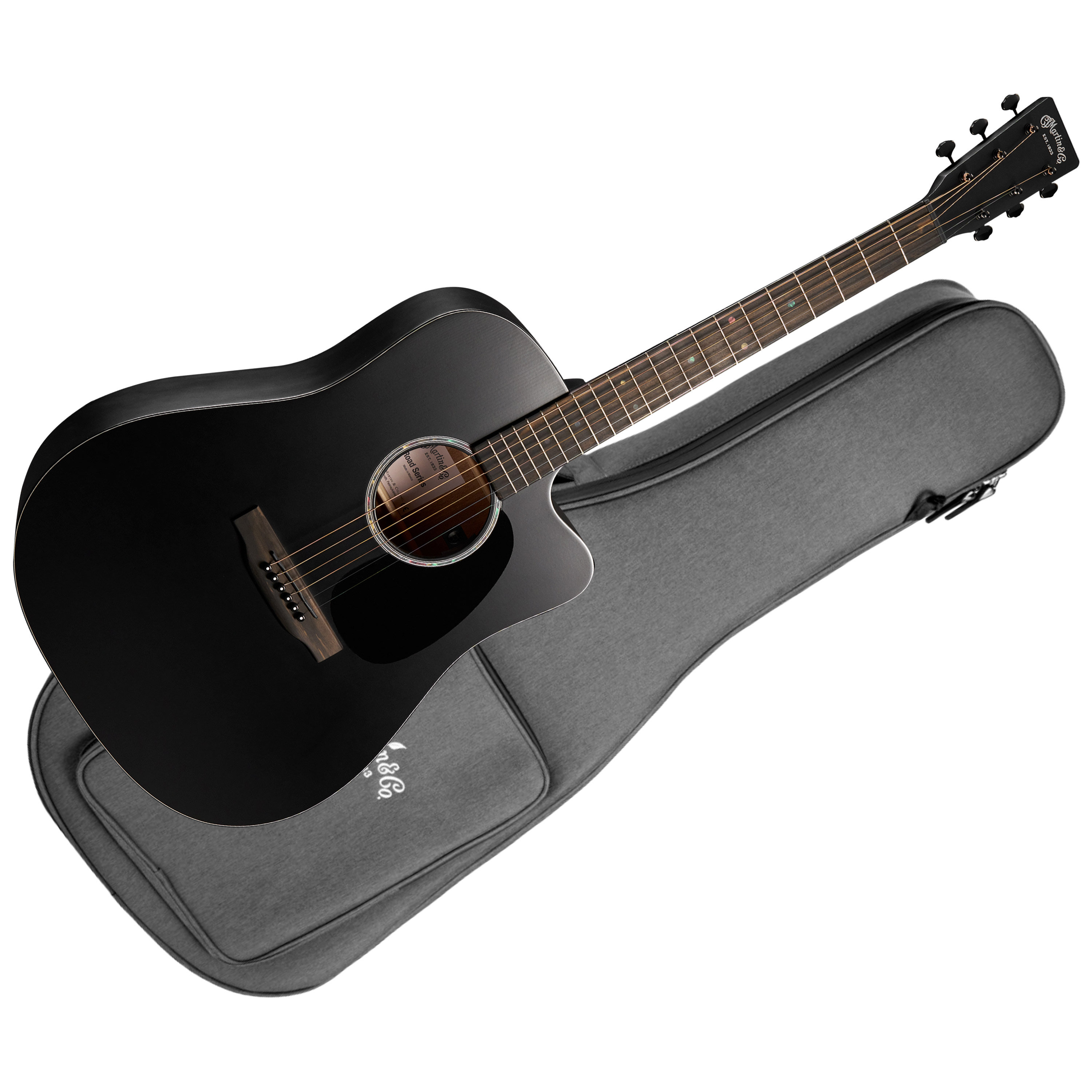 Martin Guitars DC-10E Modern Black + housse - Guitare folk électro ...