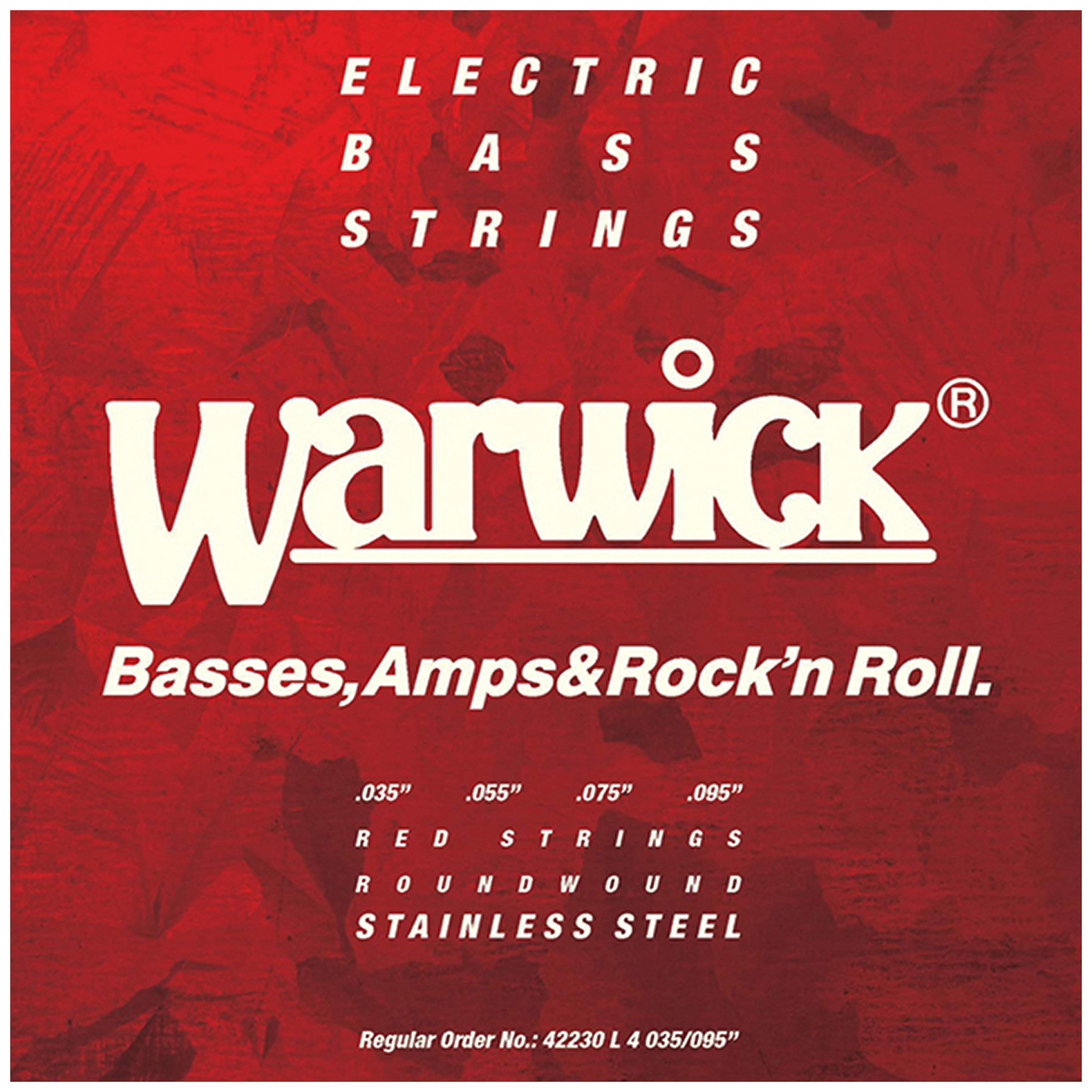 Warwick Red Strings Light 35-95 Stainless Steel Set de 4 - Cordes ...