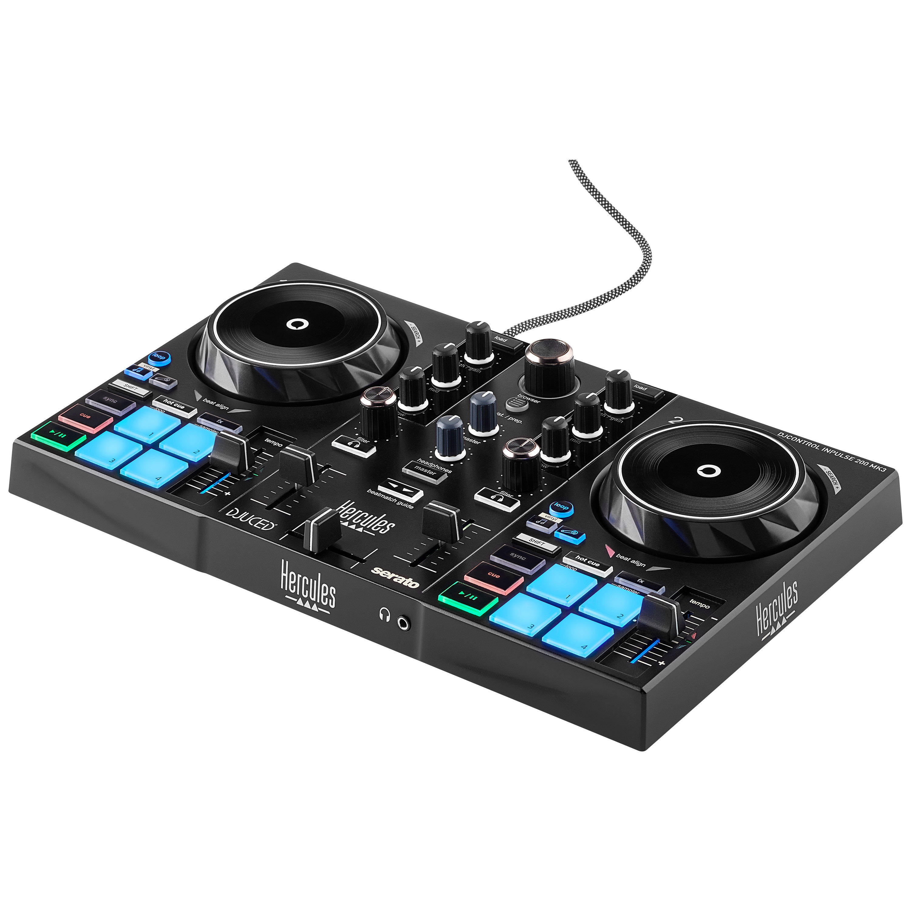 Hercules DJ DJ Control Inpulse 200 MK3 - Contrôleur DJ USB SonoVente.com