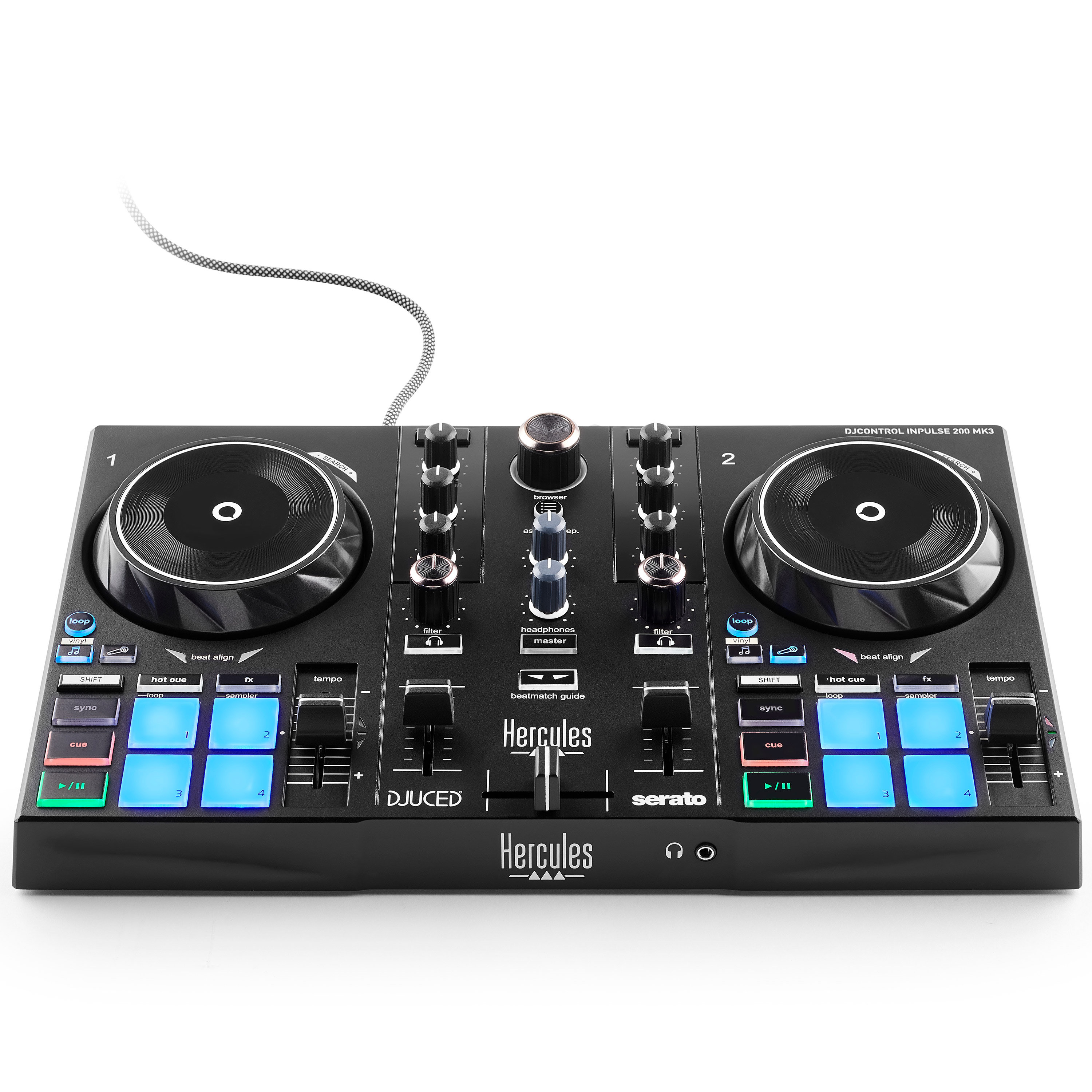 Hercules DJ DJ Control Inpulse 200 MK3 - Contrôleur DJ USB SonoVente.com