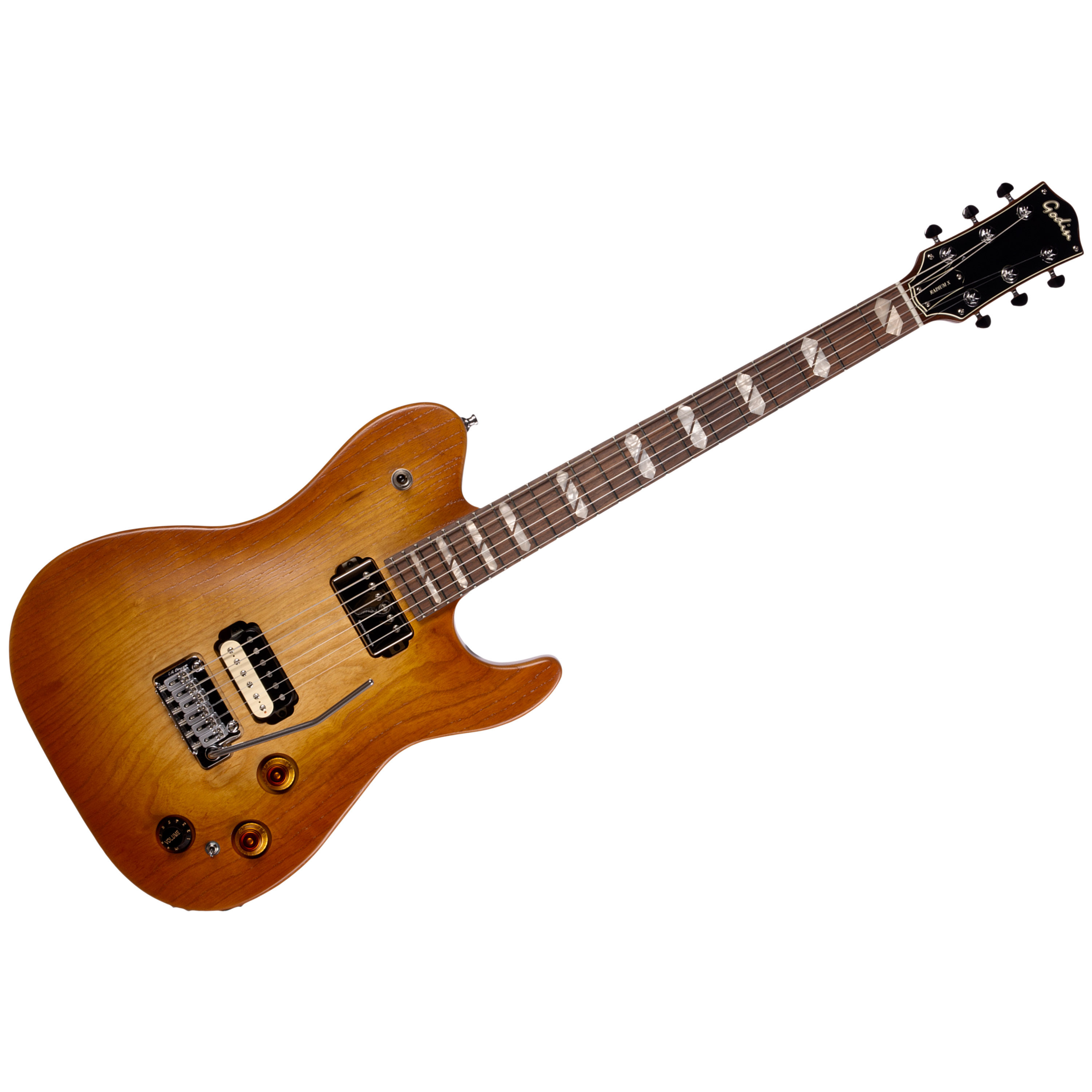 Godin Radium-X Rustic Burst SG + Housse - Guitare forme T SonoVente.com